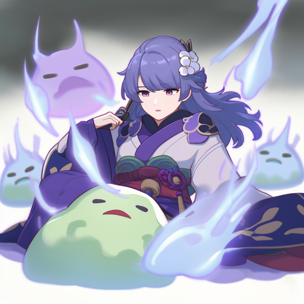 Raiden shogun with slimes Genshin Impact | HoYoLAB