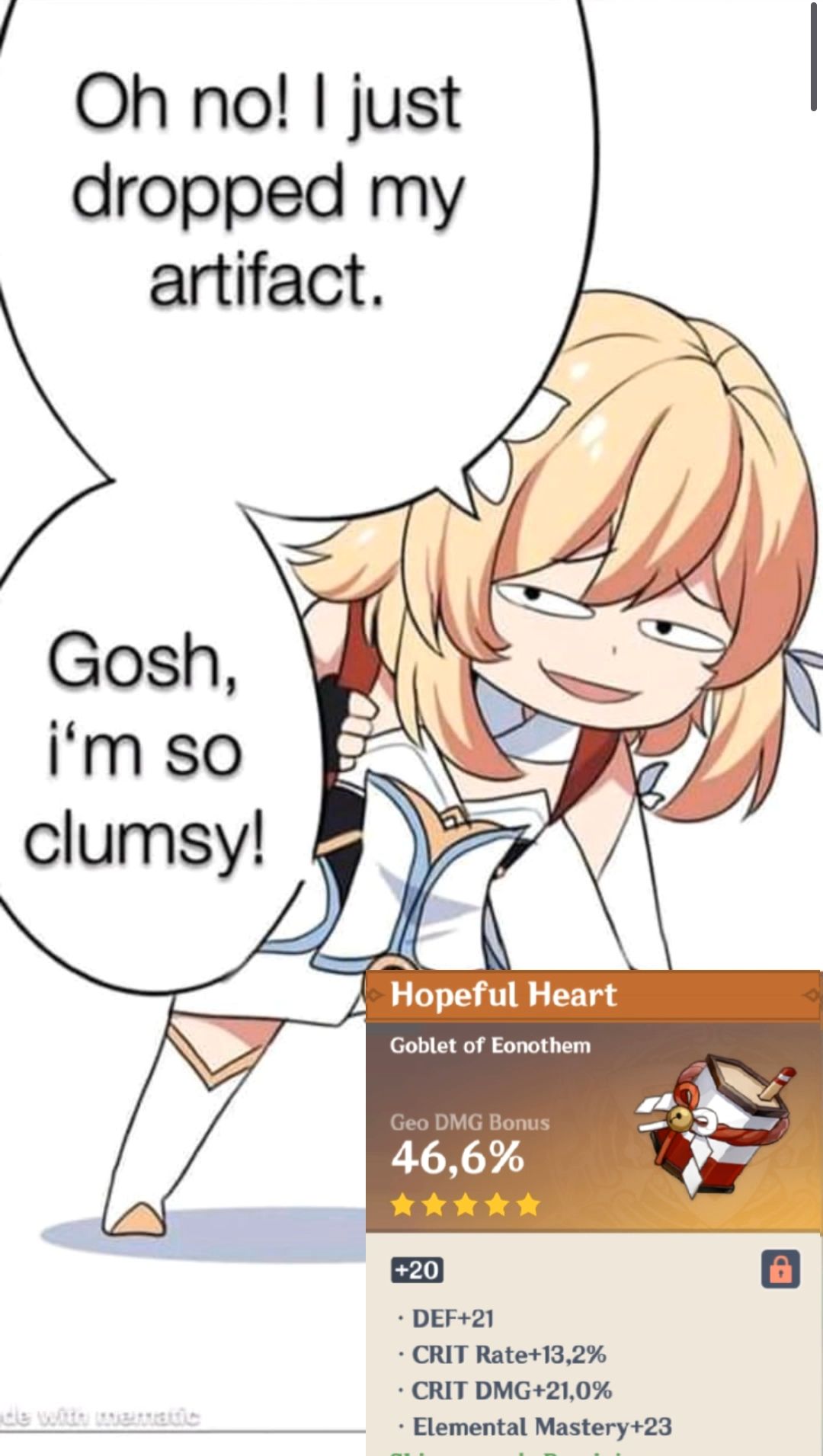 oops I'm soo clumsy Genshin Impact | HoYoLAB