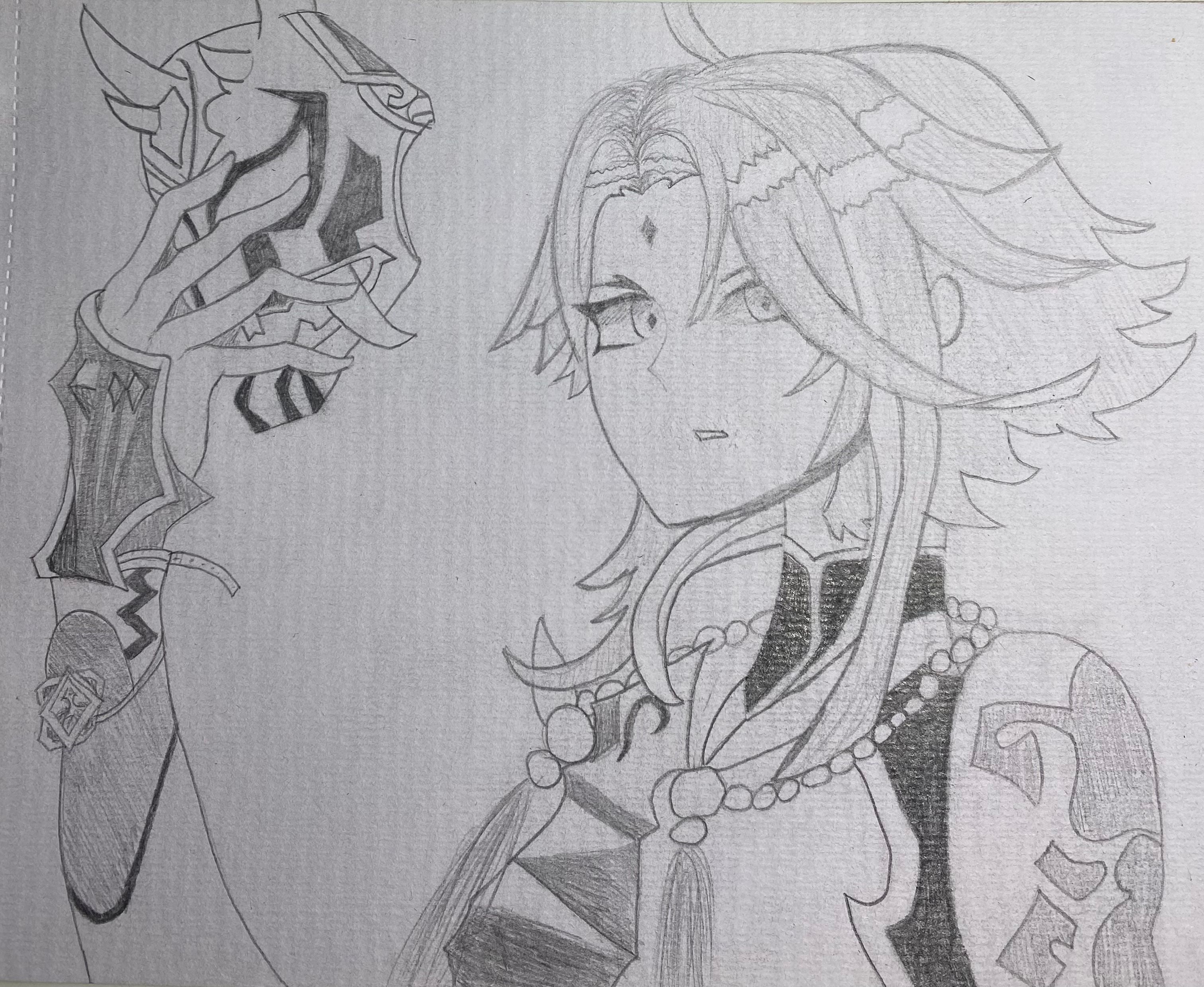 My Xiao Drawing Genshin Impact | HoYoLAB