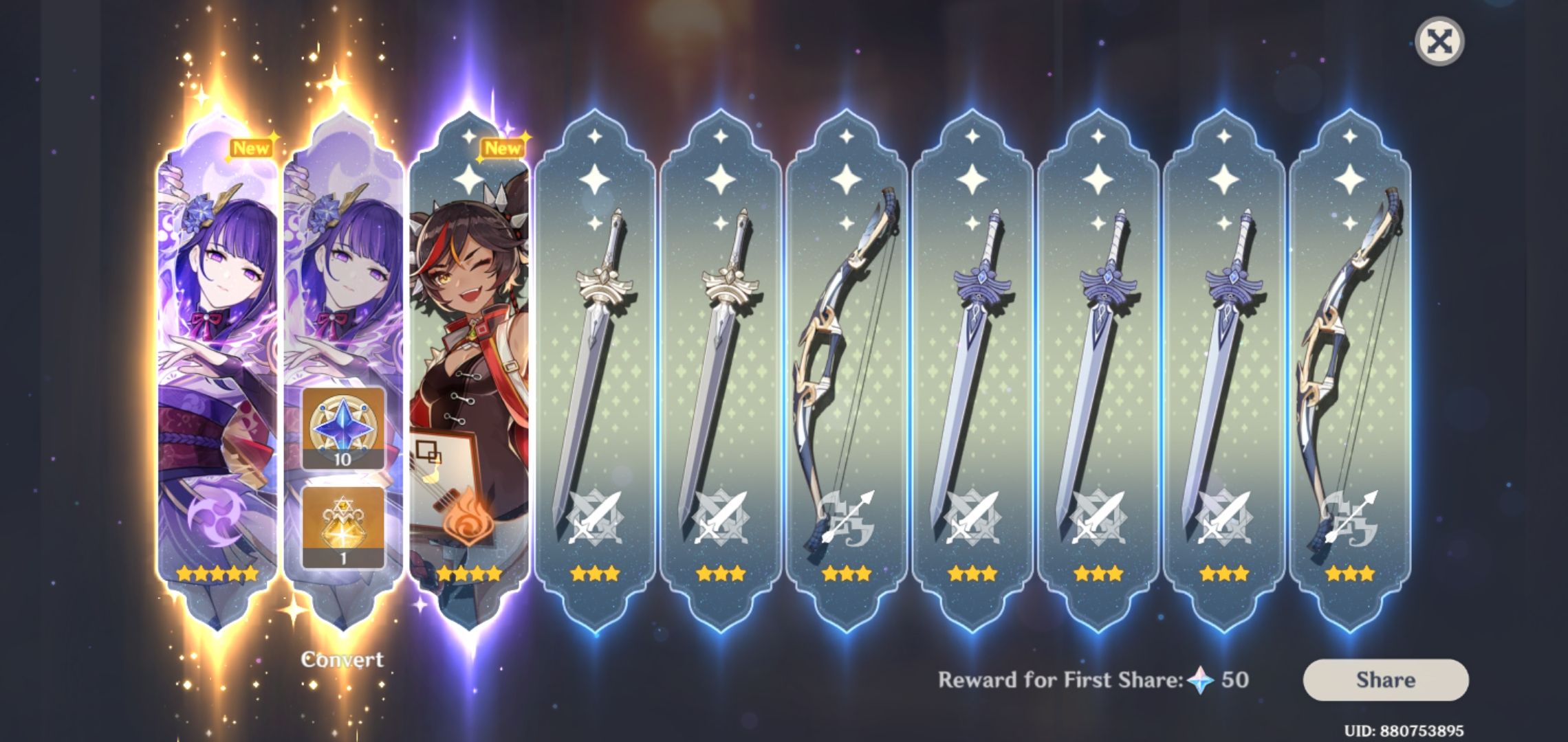 don't know how i got Raiden Shogun on my first ten pull 💀 Genshin ...