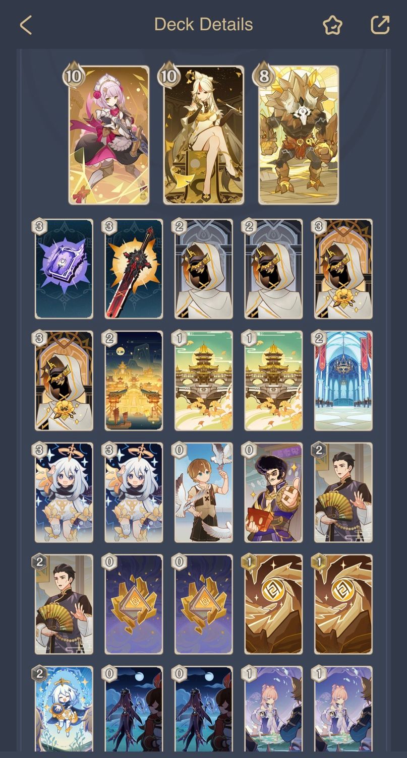 Genius Invokation TCG Deck Sharing Geo Only XD Genshin Impact | HoYoLAB