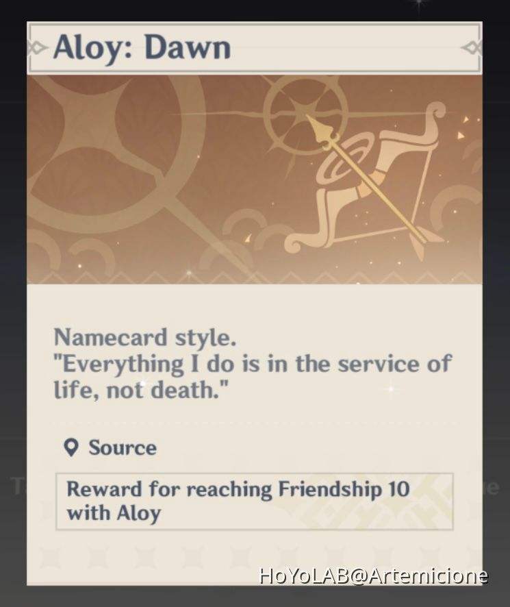 Finally friendship level 10 with Aloy! Genshin Impact | HoYoLAB