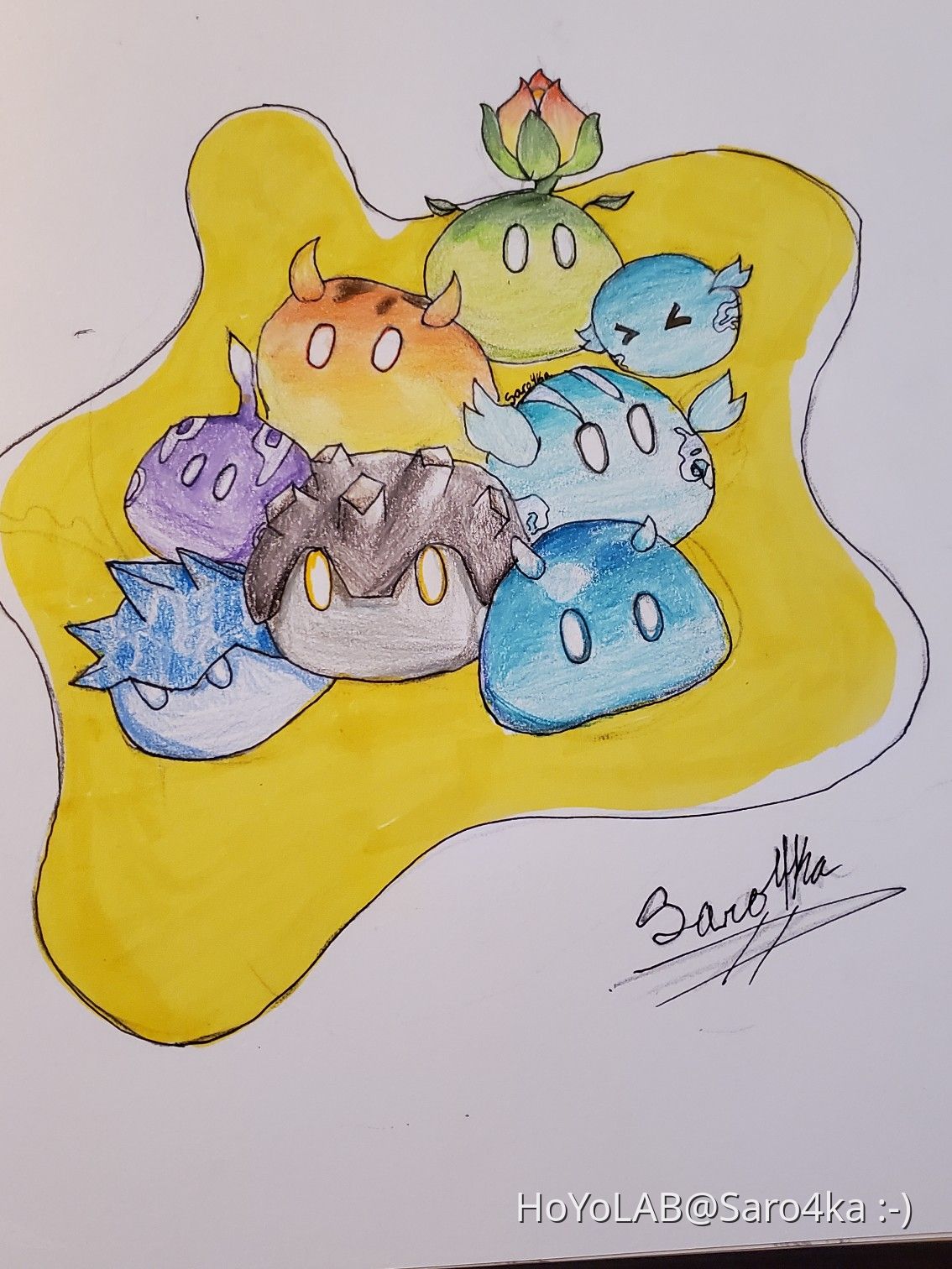 All the different element slimes! Genshin Impact | HoYoLAB