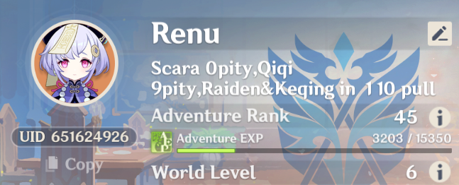 Ar 45 in 1 month 🥳 Genshin Impact | HoYoLAB