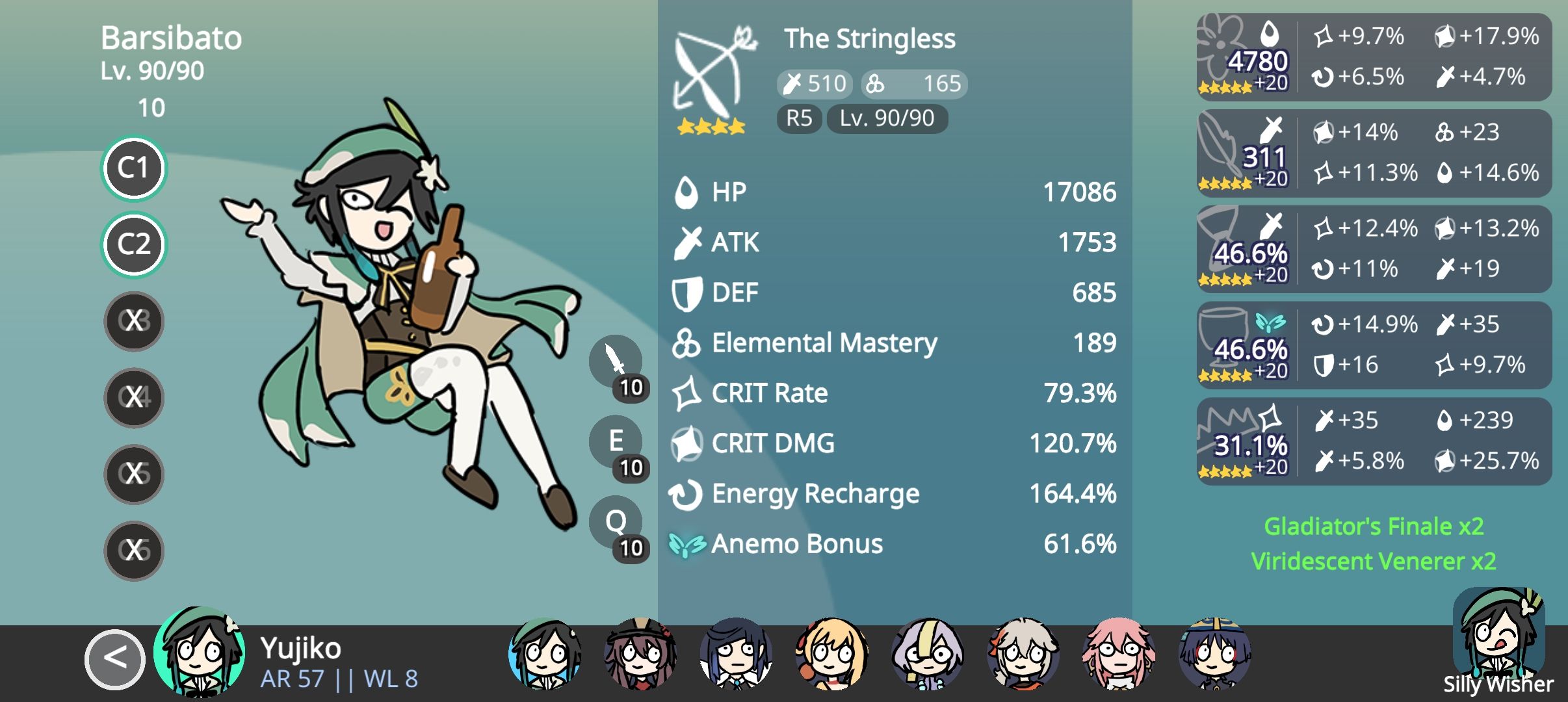 My dps Venti build. Genshin Impact | HoYoLAB