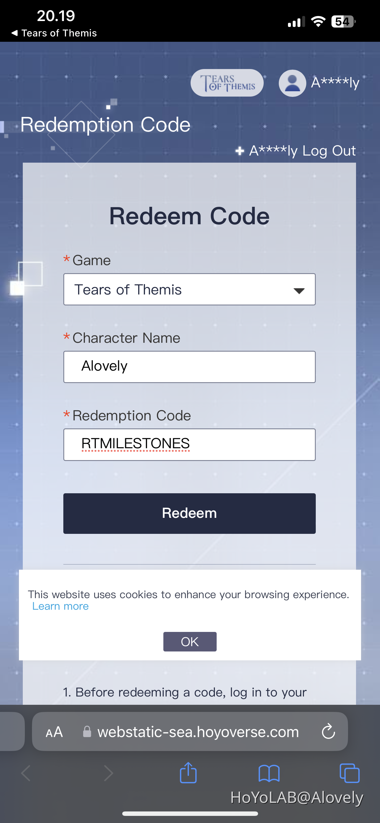 RTMILESTONES - Tear of Themis redeem code Tears of Themis | HoYoLAB