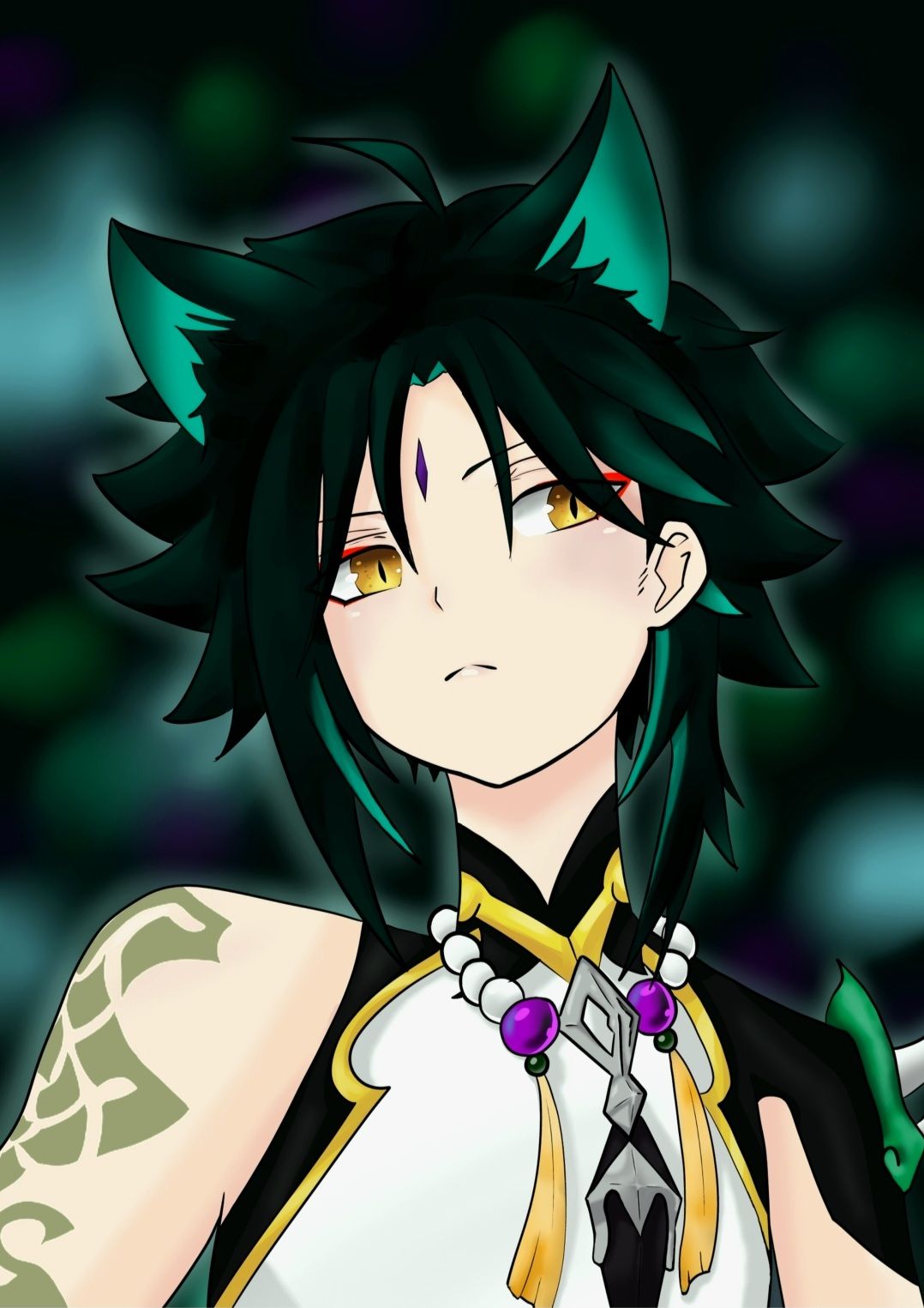 my xiao drawing is done :3 Genshin Impact | HoYoLAB