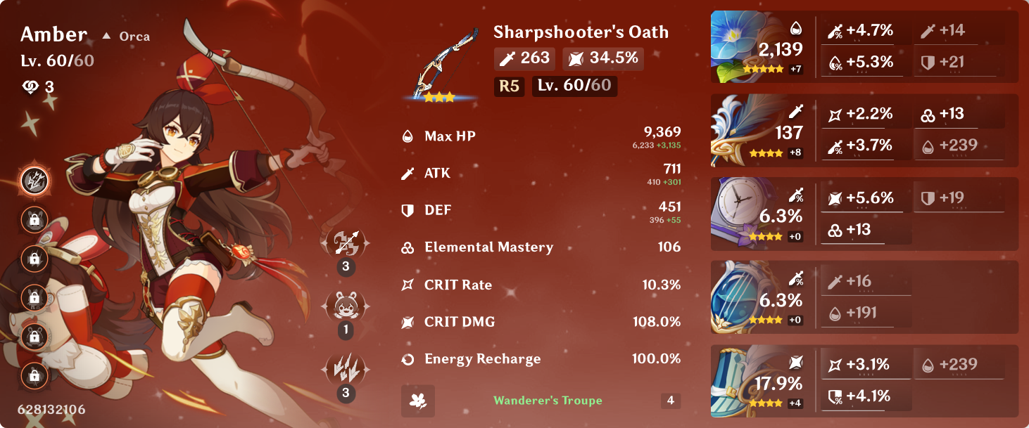 Day 2 of building Amber Genshin Impact | HoYoLAB