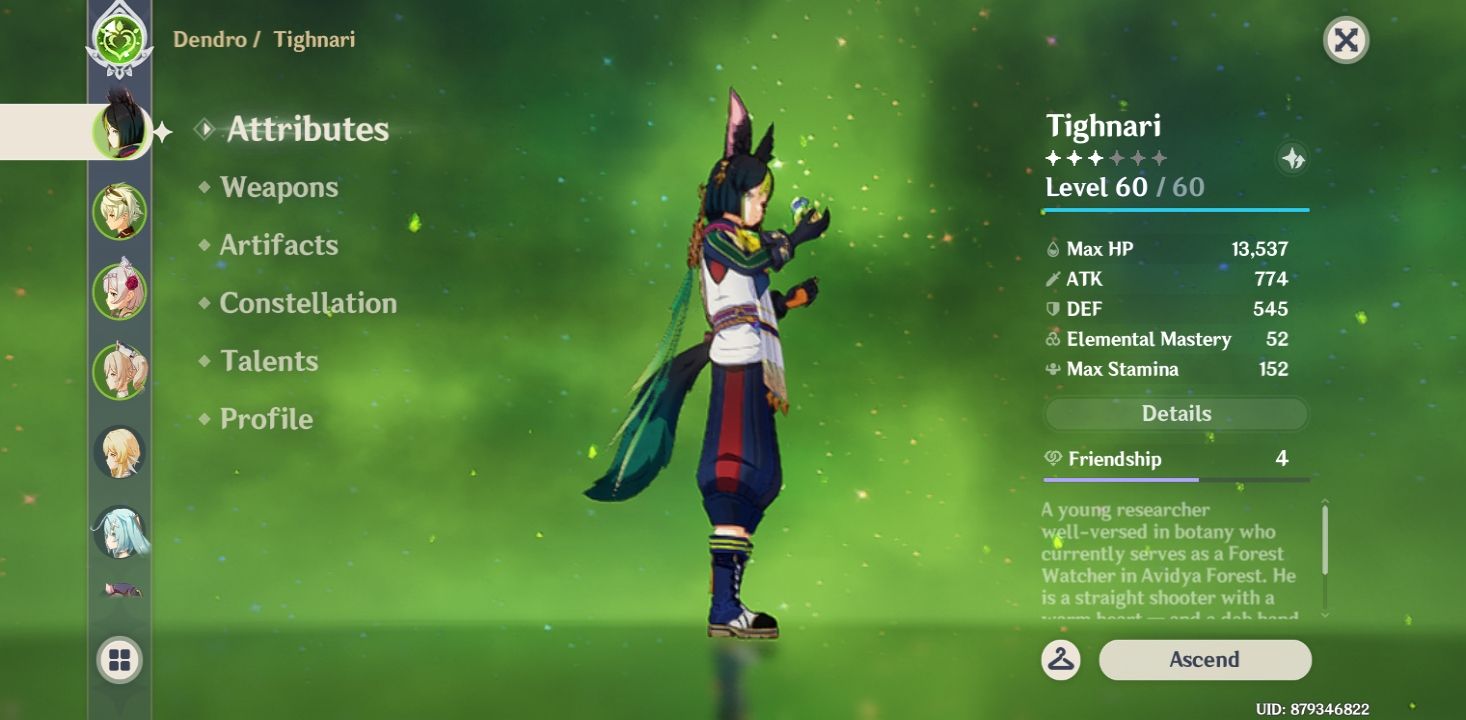 (Adventure Rank 36) My Main DPS Tighnari Genshin Impact | HoYoLAB