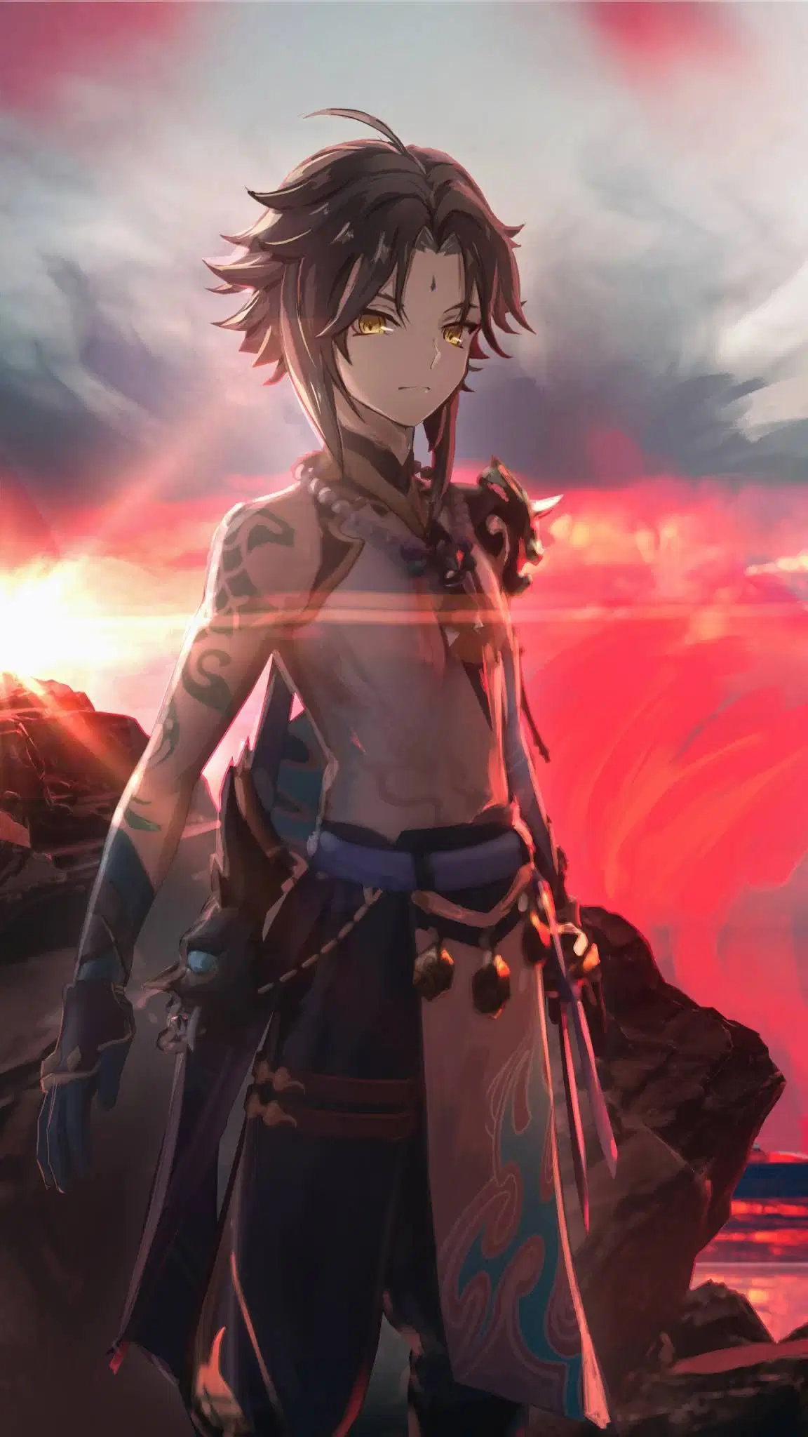 God Xiao in the Anemo Dusk Valley Genshin Impact | HoYoLAB