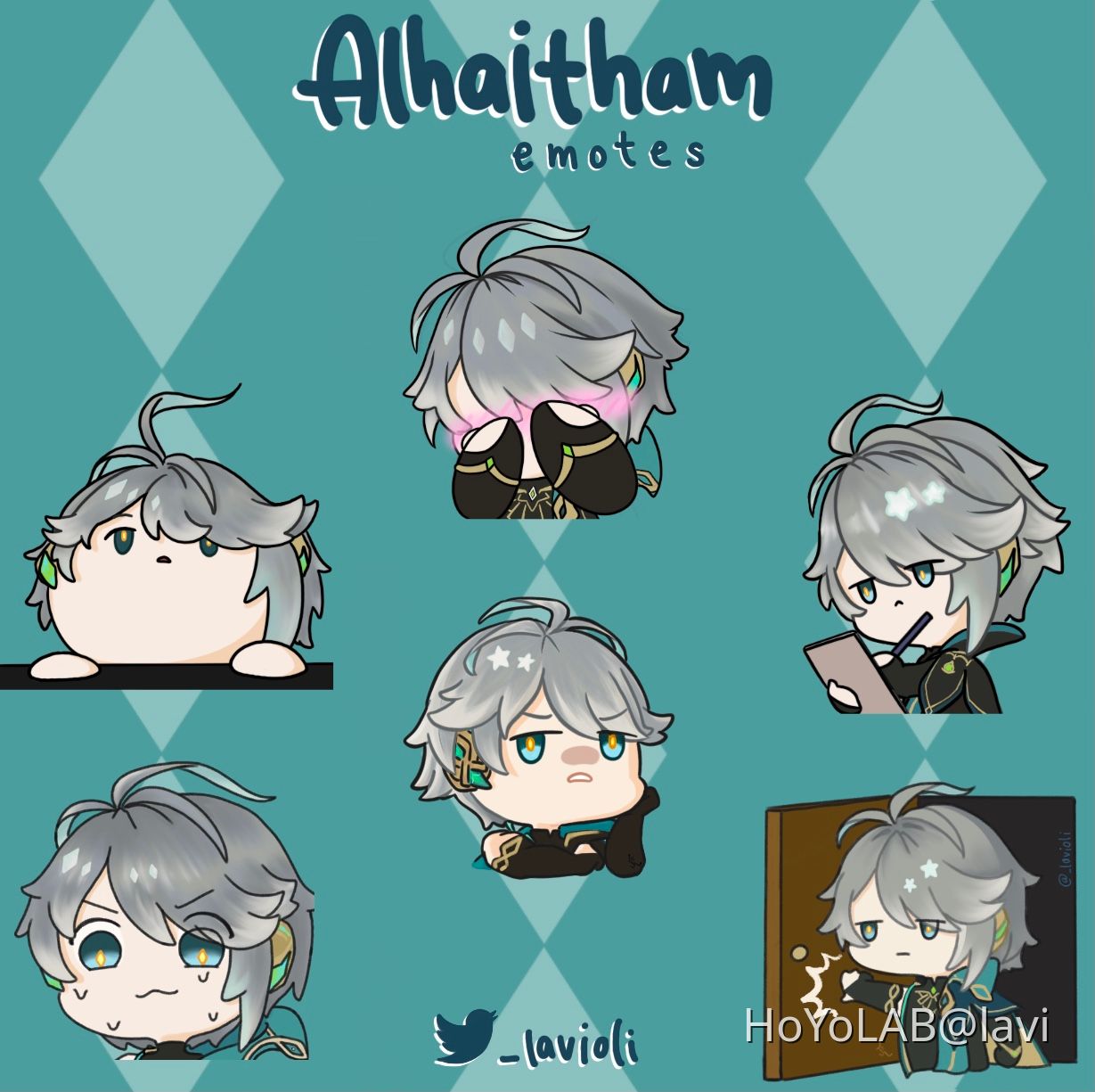 Alhaitham emotes Genshin Impact | HoYoLAB