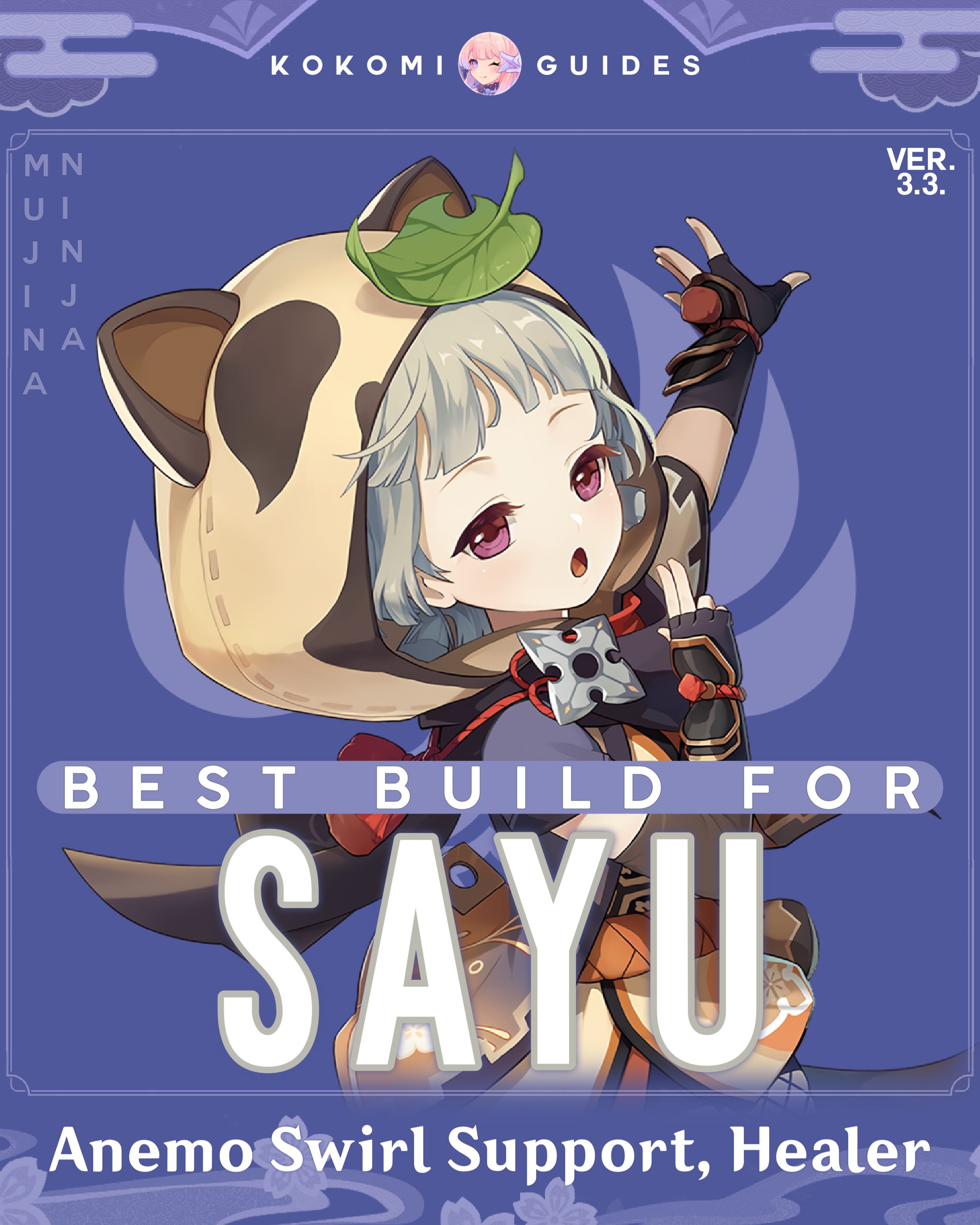 [3.3 Guide] Sayu Build 💤 (Anemo Swirl Support, Healer) Genshin Impact ...