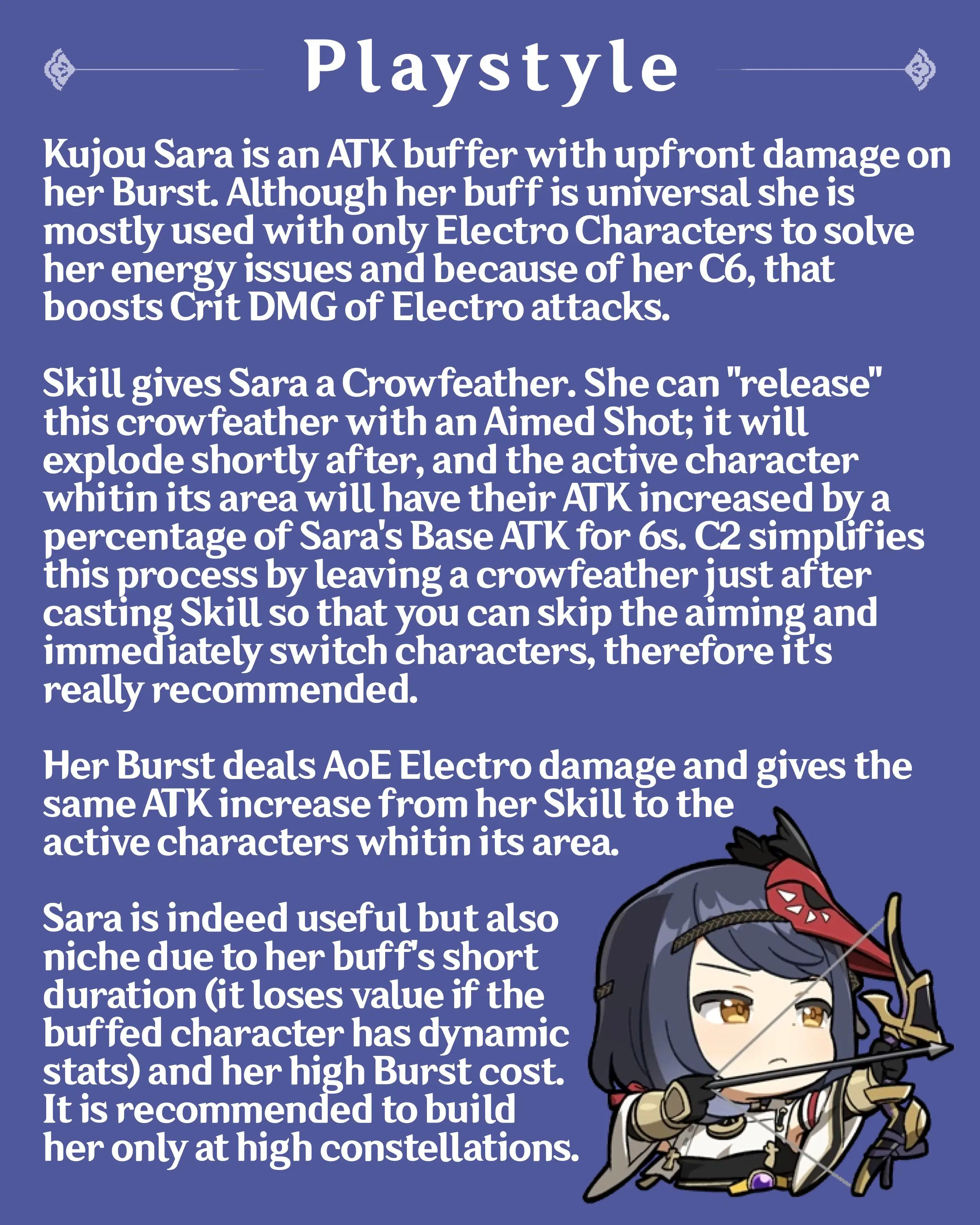 [3.3 Guide] Kujou Sara Build 🪶 (Electro ATK Buffer, Burst DPS) Genshin ...