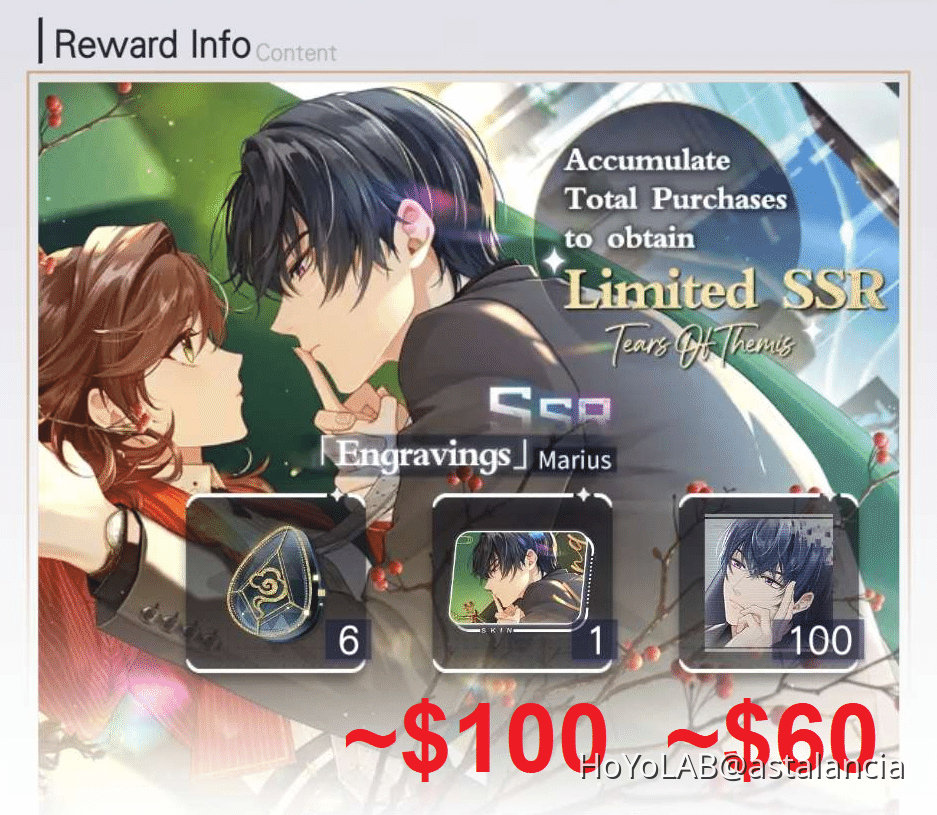 Marius SSR and Namecard Calculator! 🤫 Tears of Themis | HoYoLAB