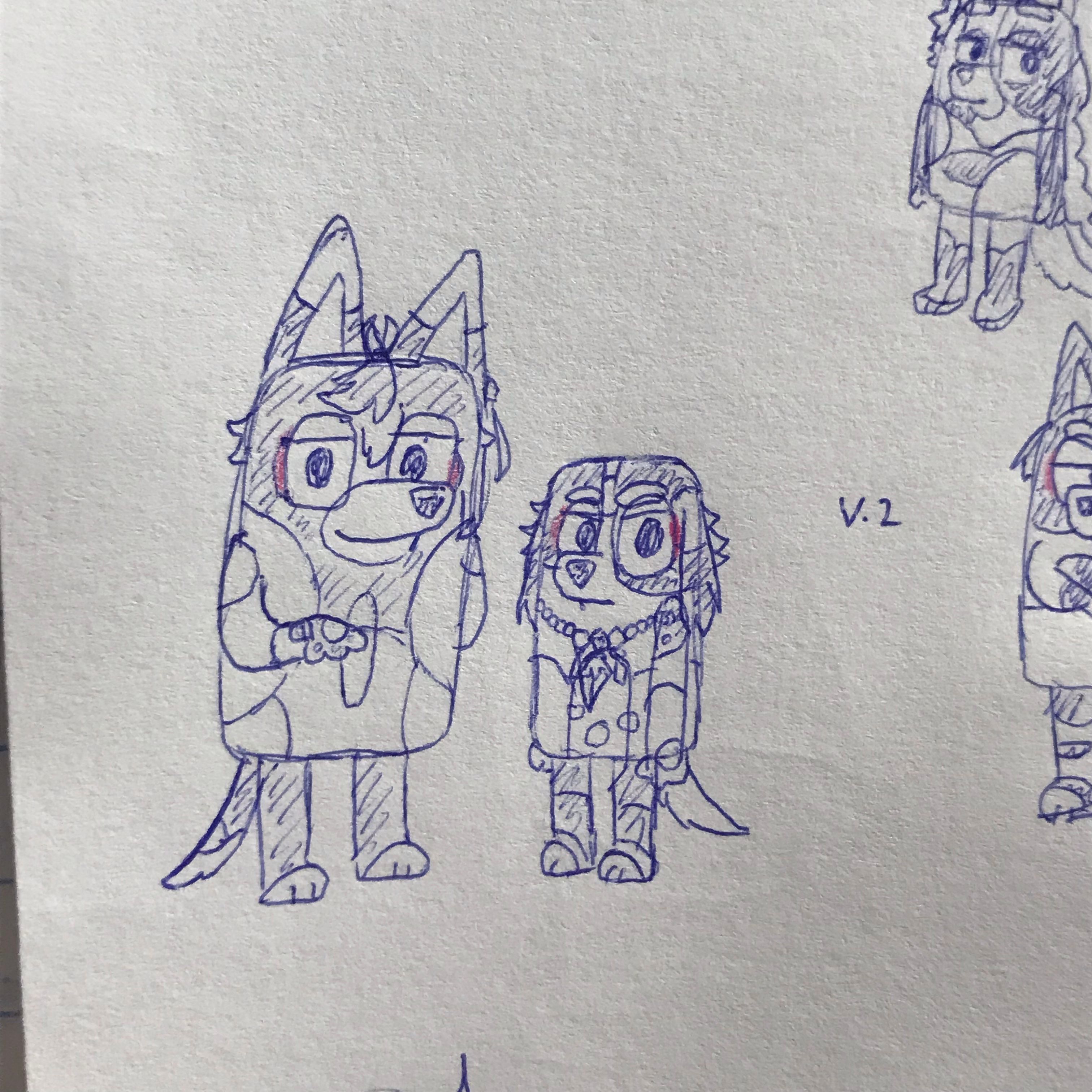 Genshin characters in the Bluey artstyle :D Genshin Impact | HoYoLAB