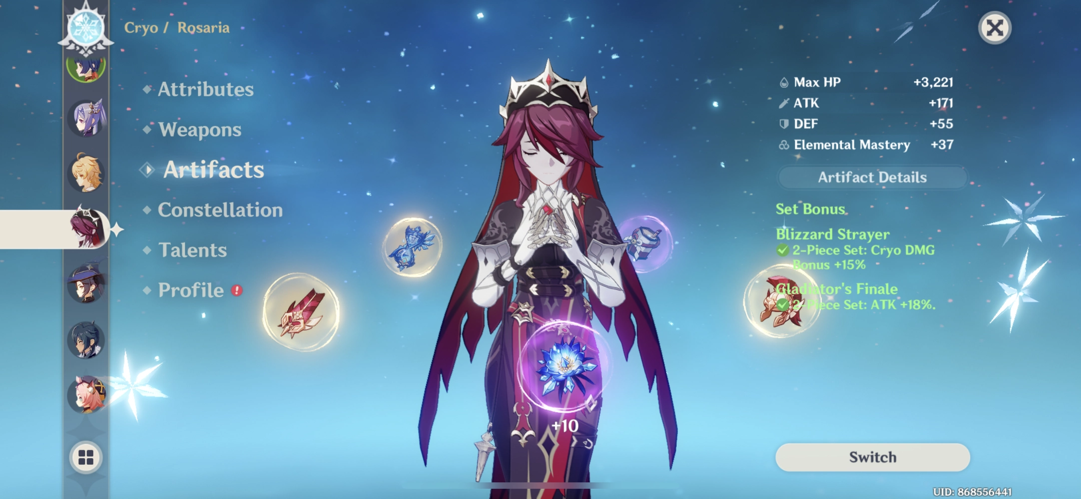 Rosaria build Genshin Impact | HoYoLAB