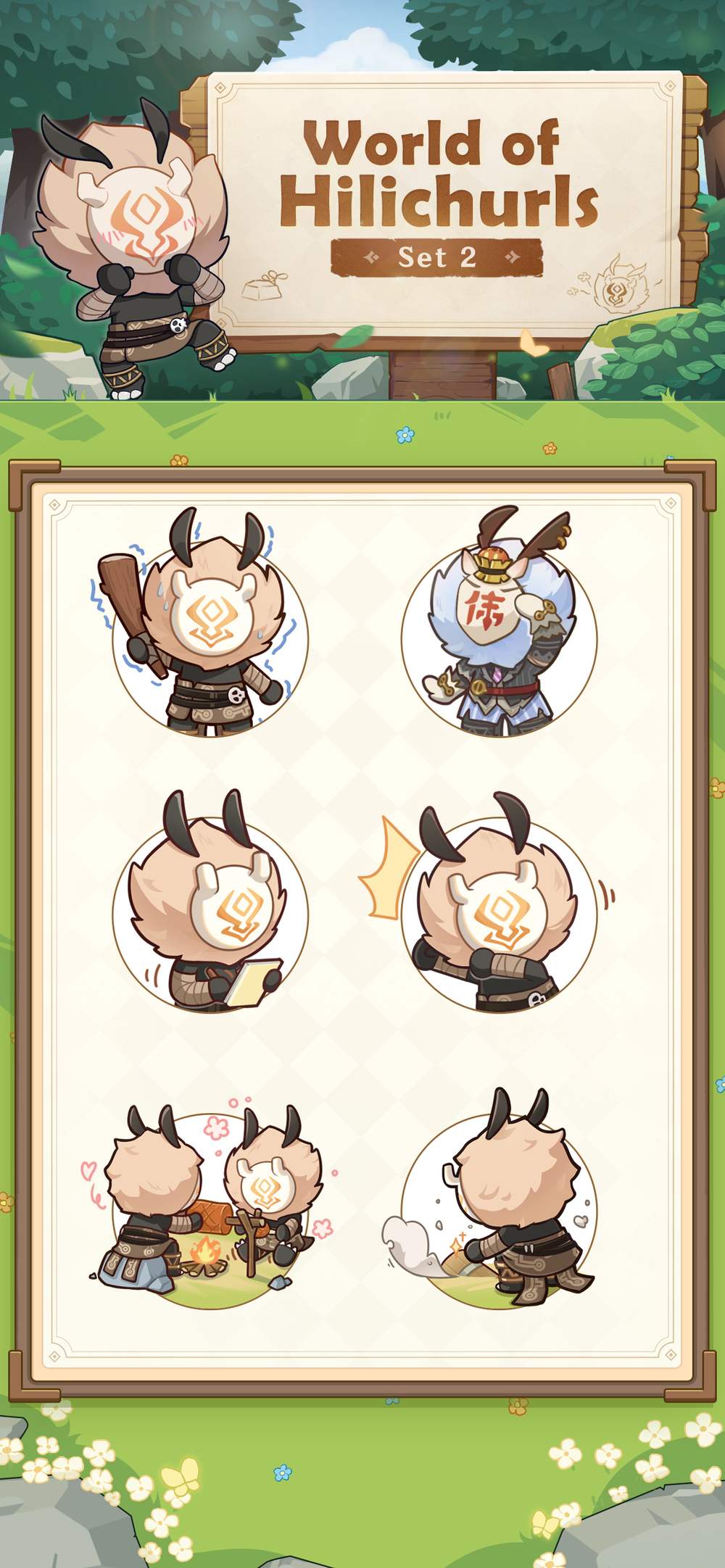 "Diligent Hilichurls" Emojis Set 2 Now Available! Genshin Impact | HoYoLAB