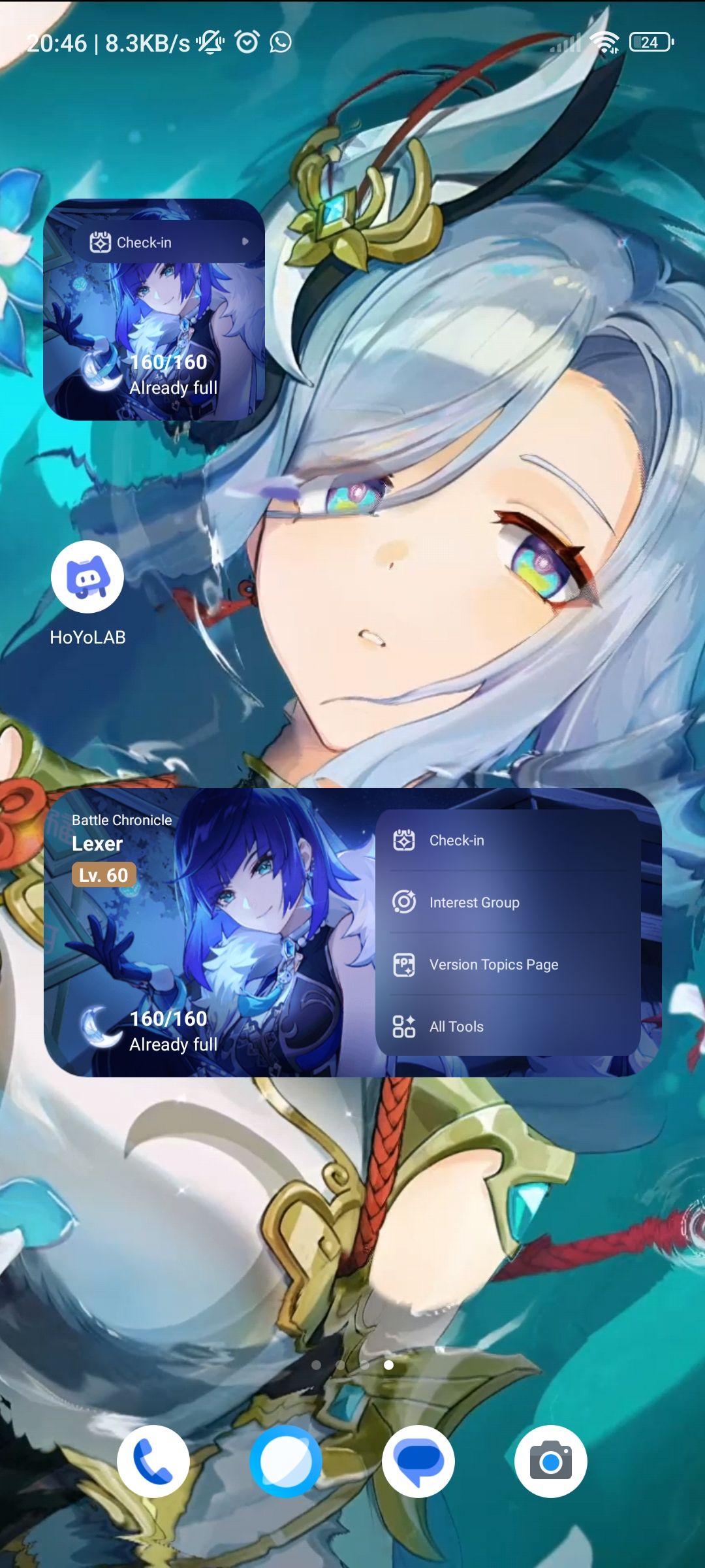 Hoyolab Widgets Genshin Impact | HoYoLAB