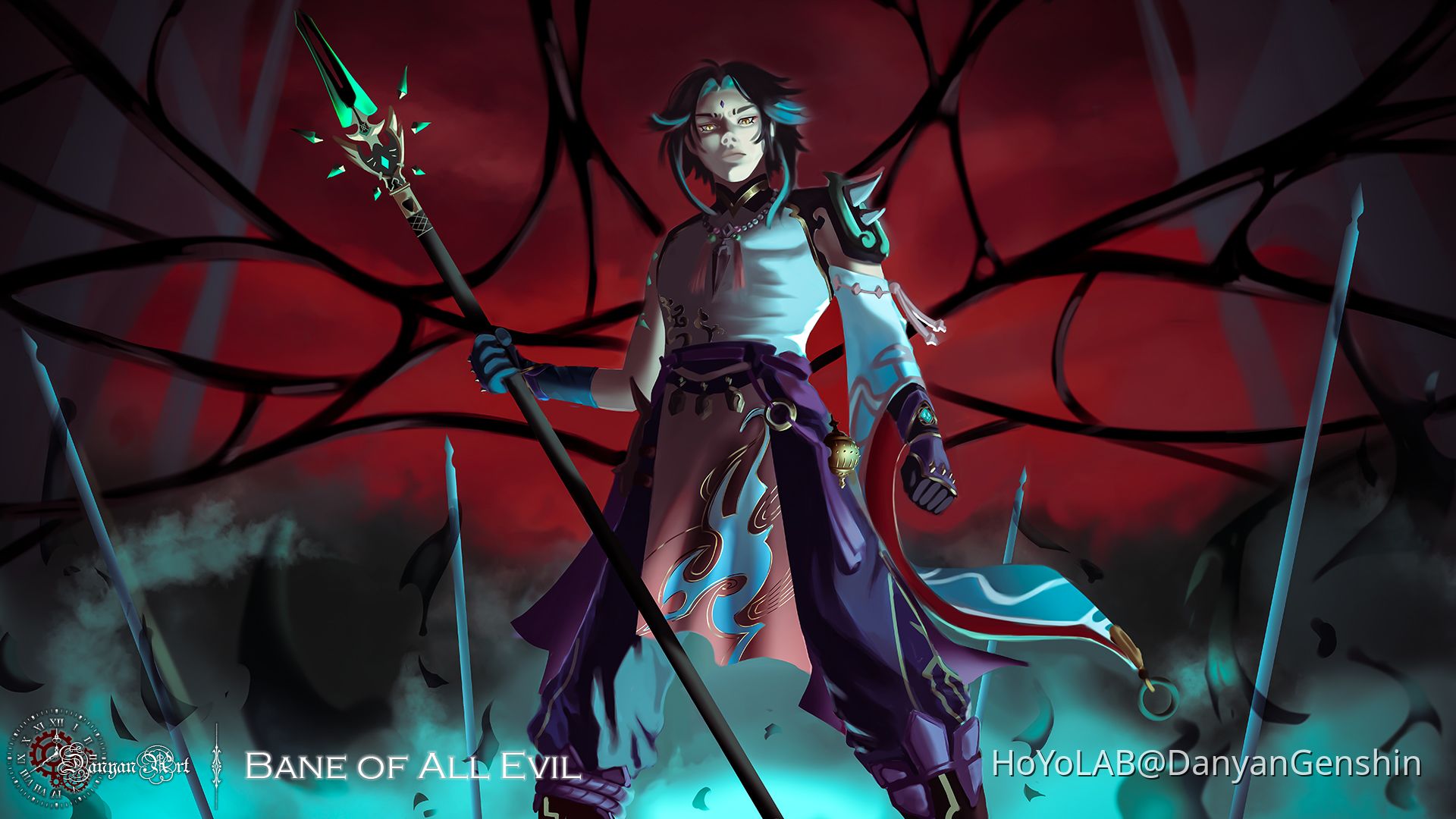 «Bane of All Evil» - Xiao Fanart Genshin Impact | HoYoLAB