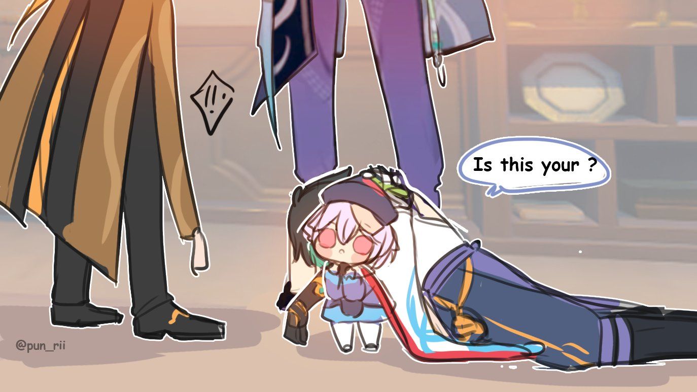 Qiqi carried Xiao home, Qiqi stronk. Genshin Impact | HoYoLAB