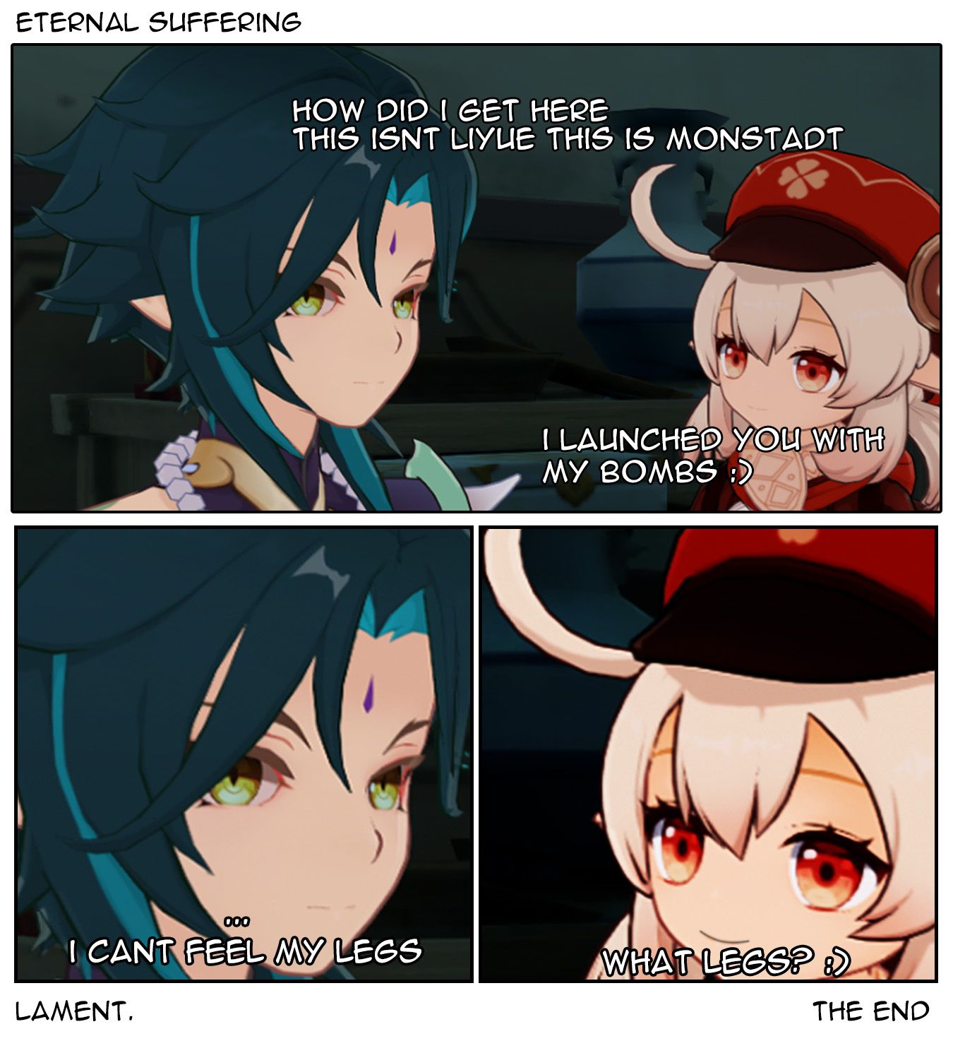 if it was klee instead of qiqi in the trailer, endless suffering ...