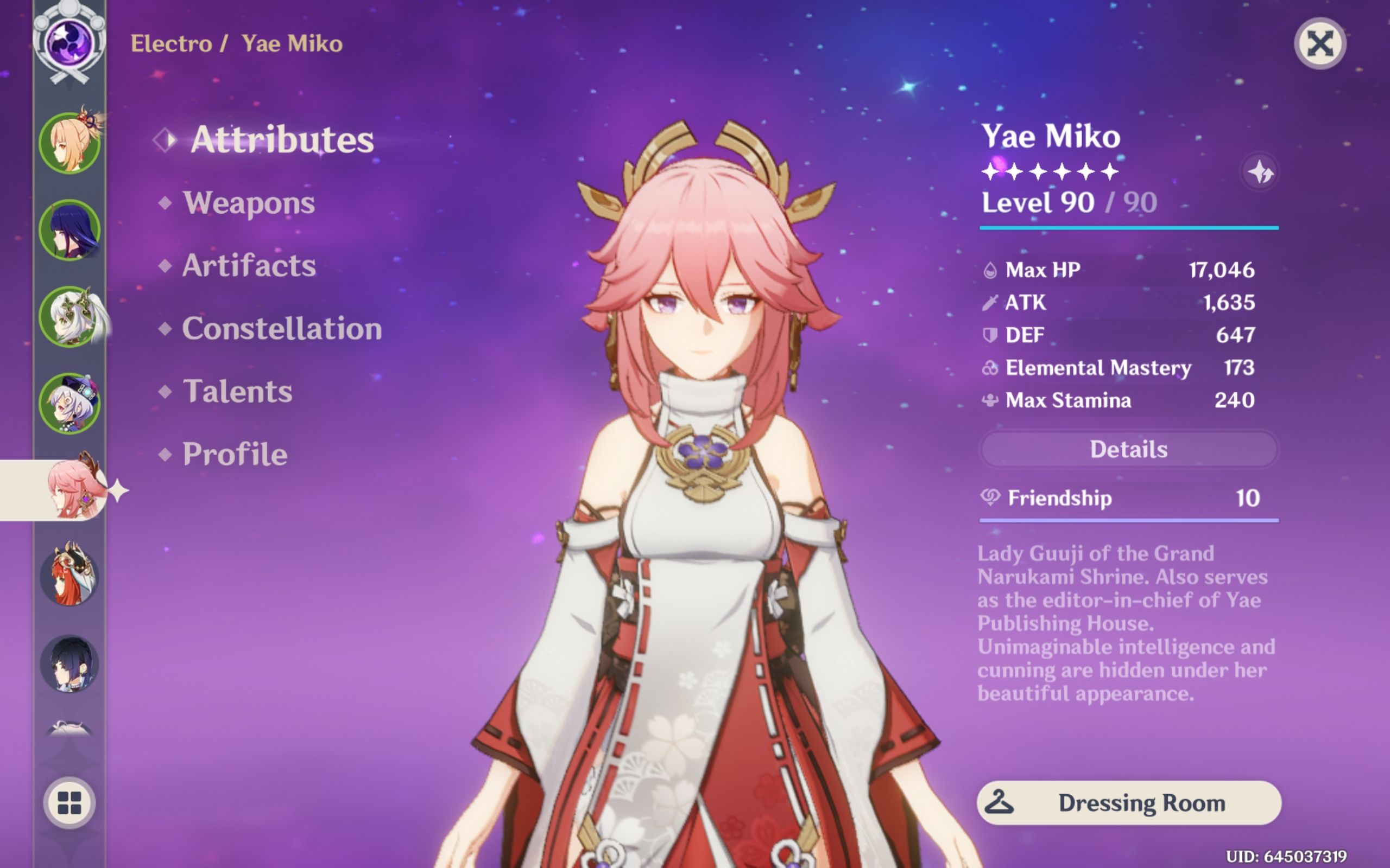 My current miko build Genshin Impact | HoYoLAB