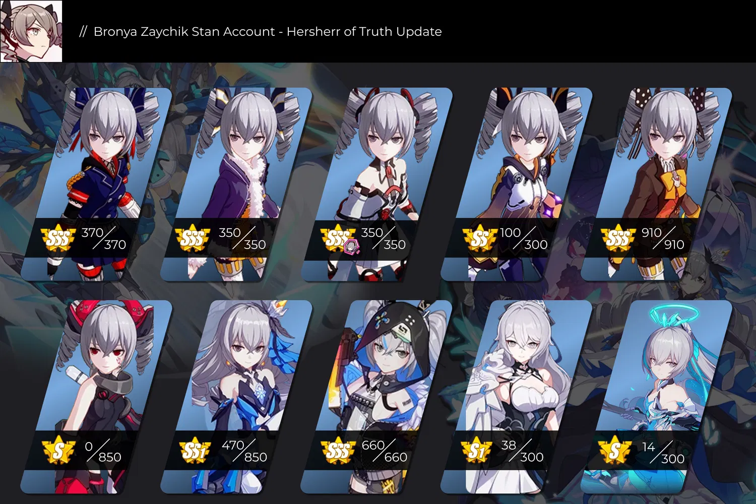My road to SSS all Bronya Battlesuits - HoTr Update Honkai Impact 3rd | HoYoLAB
