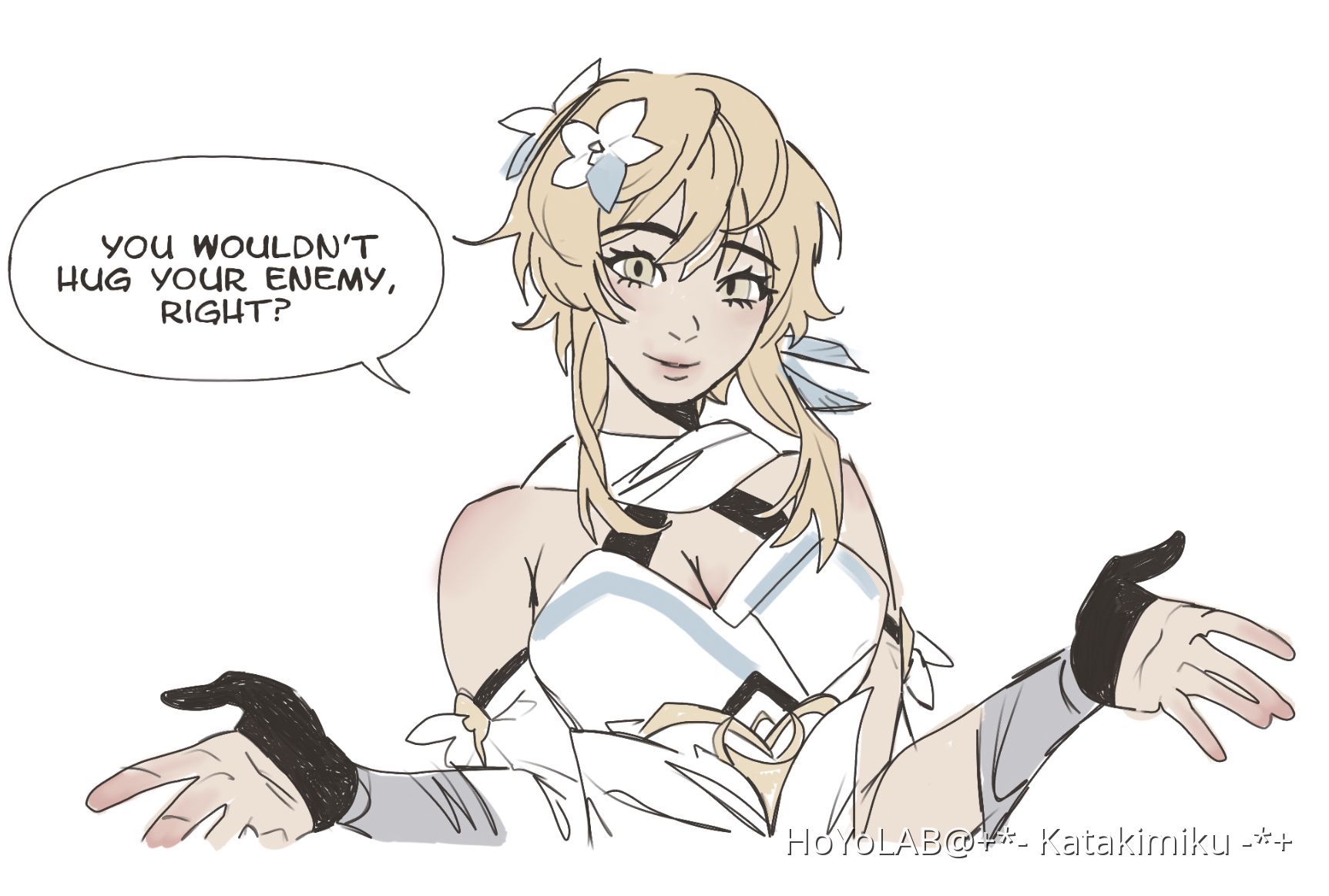 Would you hug Lumine? Why? Genshin Impact | HoYoLAB