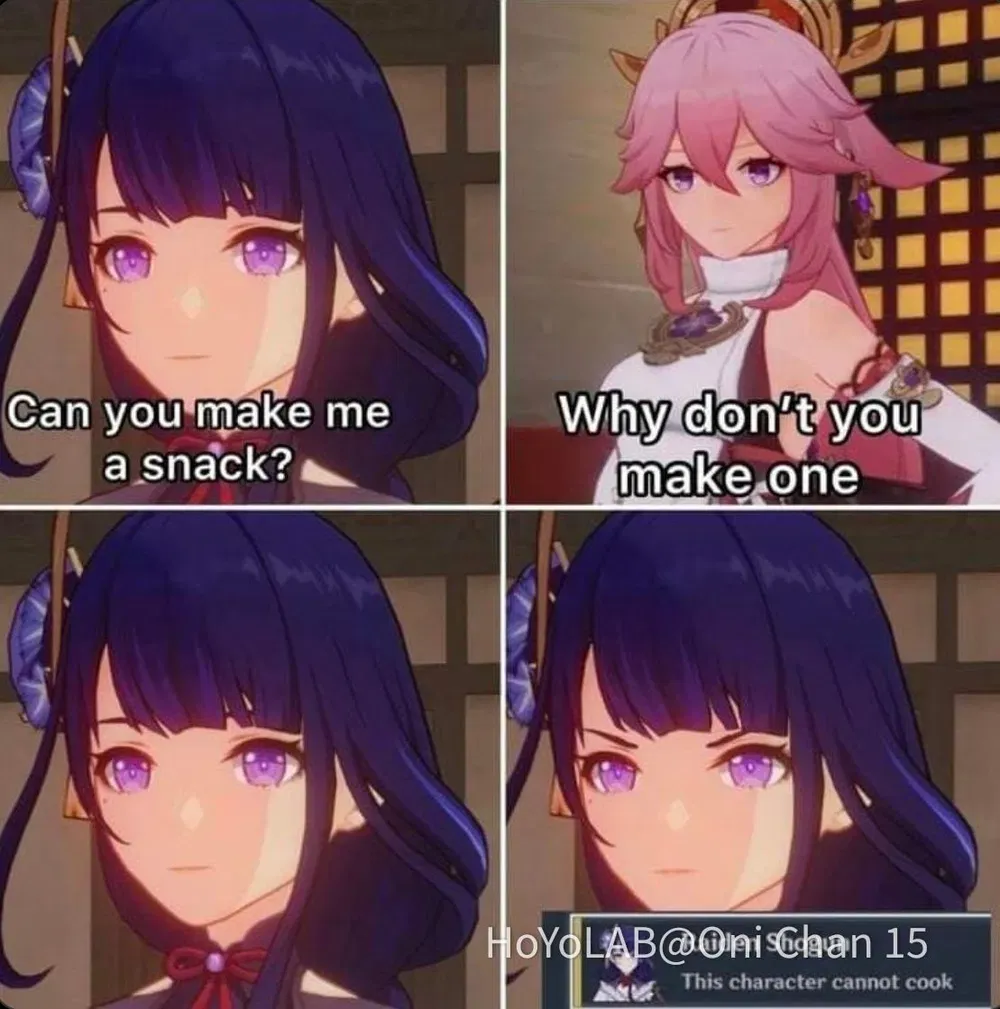 Raiden Shogun meme👾 Genshin Impact | HoYoLAB