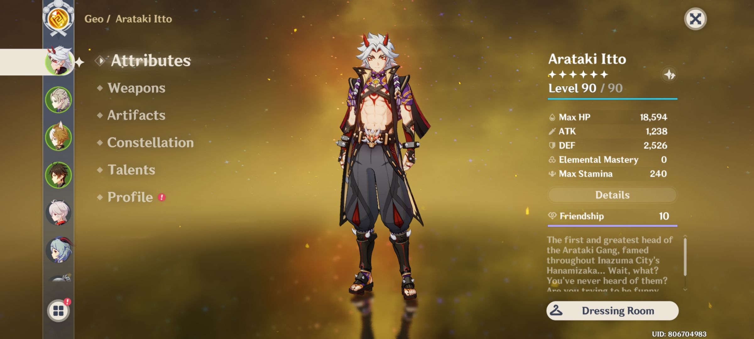 my Itto Build Genshin Impact | HoYoLAB