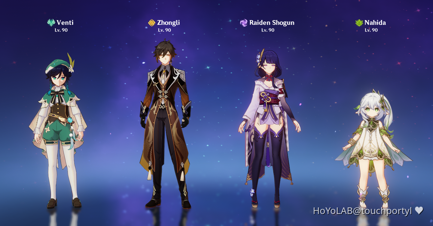 This is why I play Genshin ~ The (almost maxed) F2P Archon Team Genshin ...