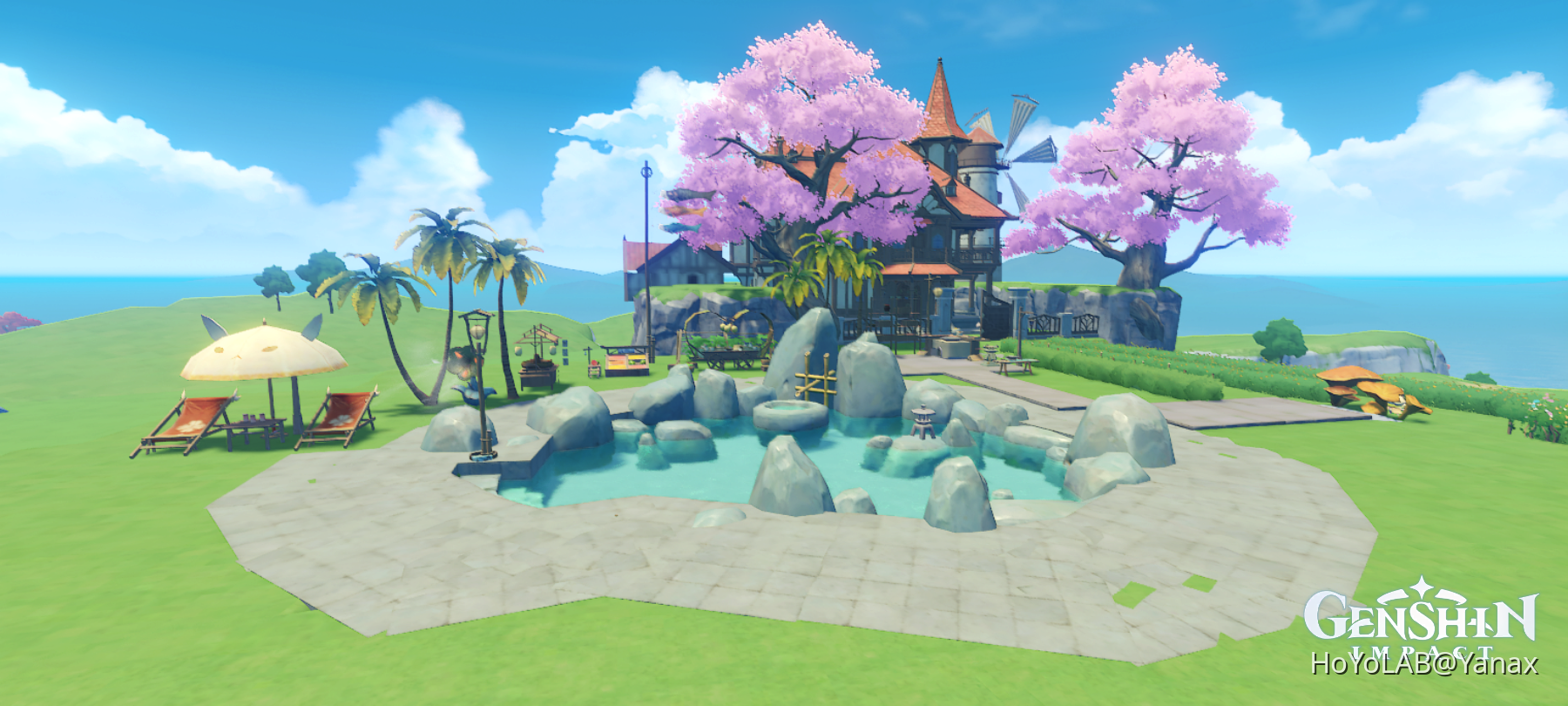 Monstad mansion with pool (22291738045) Genshin Impact | HoYoLAB