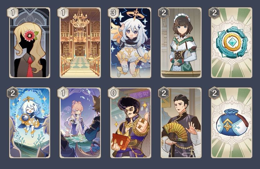 Genius Invokation TCG support/event cards Genshin Impact | HoYoLAB
