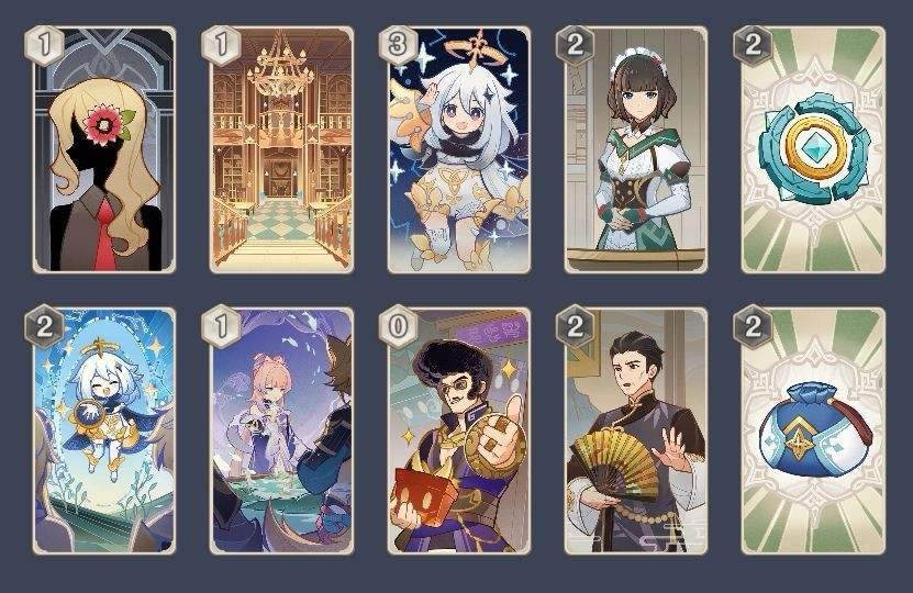 Genius Invokation TCG support/event cards Genshin Impact | HoYoLAB