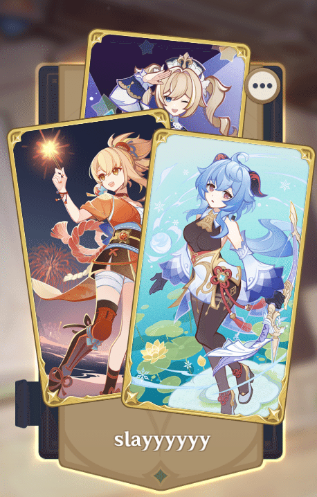 my current tcg teams Genshin Impact | HoYoLAB