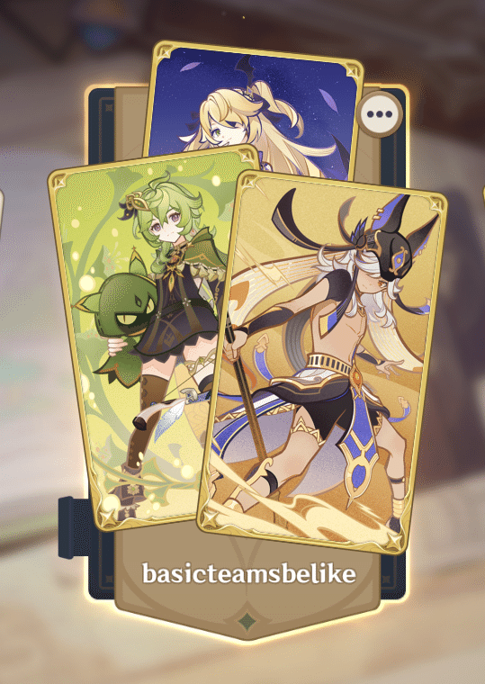 my current tcg teams Genshin Impact | HoYoLAB