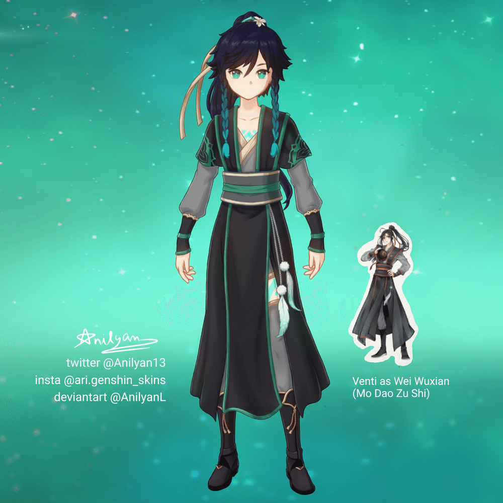 21 Venti skins - posting my (over 200, 2D) skins on Hoyolab) Genshin ...
