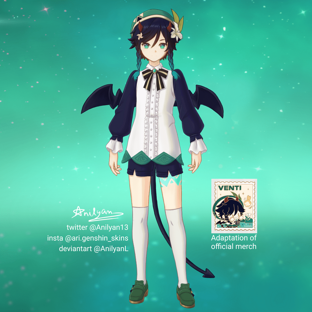 21 Venti skins - posting my (over 200, 2D) skins on Hoyolab) Genshin ...