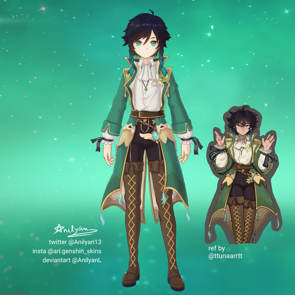 21 Venti skins - posting my (over 200, 2D) skins on Hoyolab) Genshin ...