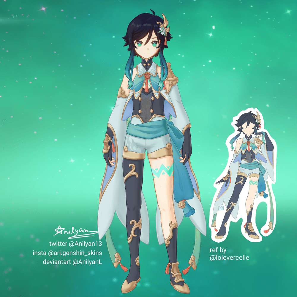 21 Venti skins - posting my (over 200, 2D) skins on Hoyolab) Genshin ...