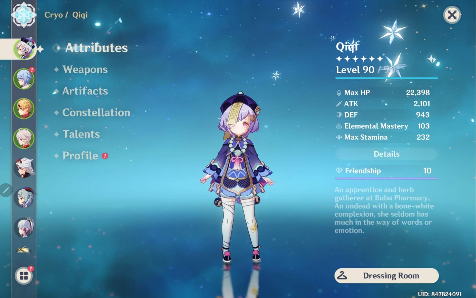 help me build dps qiqi Genshin Impact | HoYoLAB