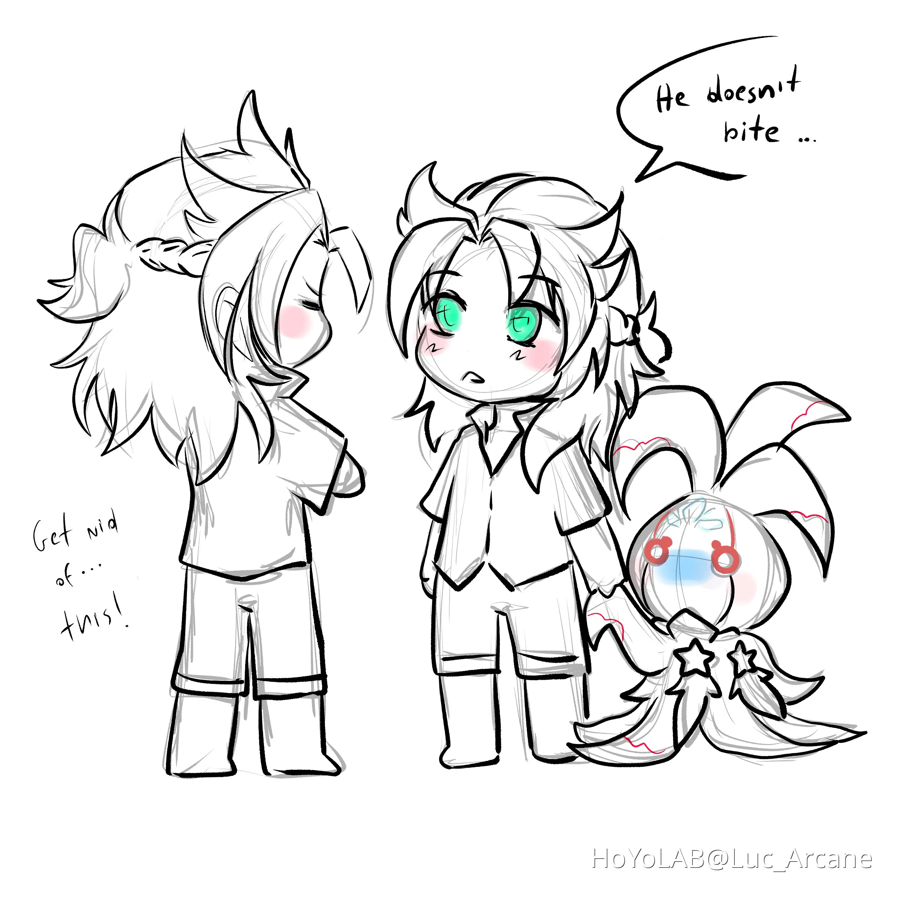 I love to draw Albedo...all 3 of them Genshin Impact | HoYoLAB