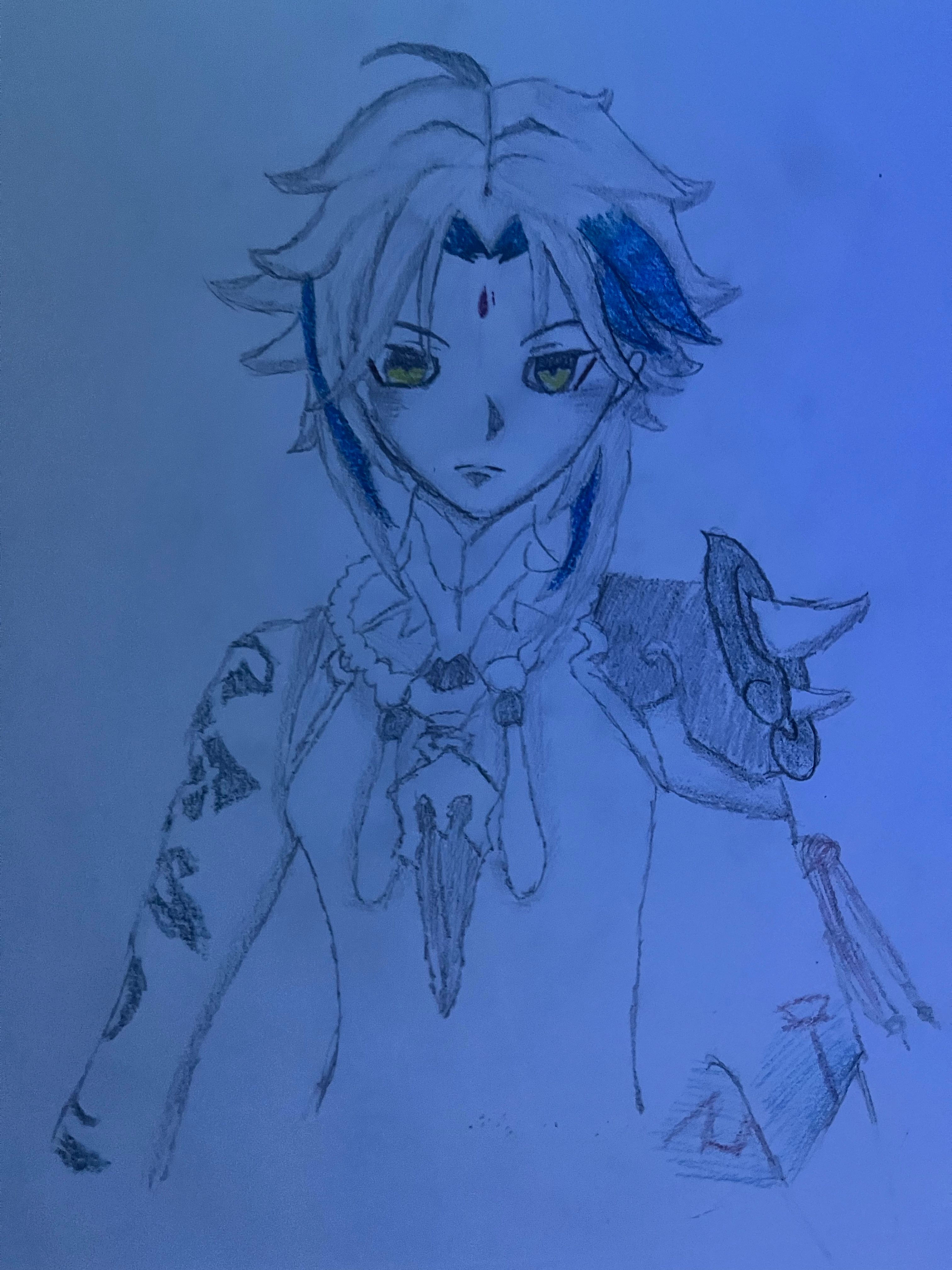 my Xiao drawing! Genshin Impact | HoYoLAB