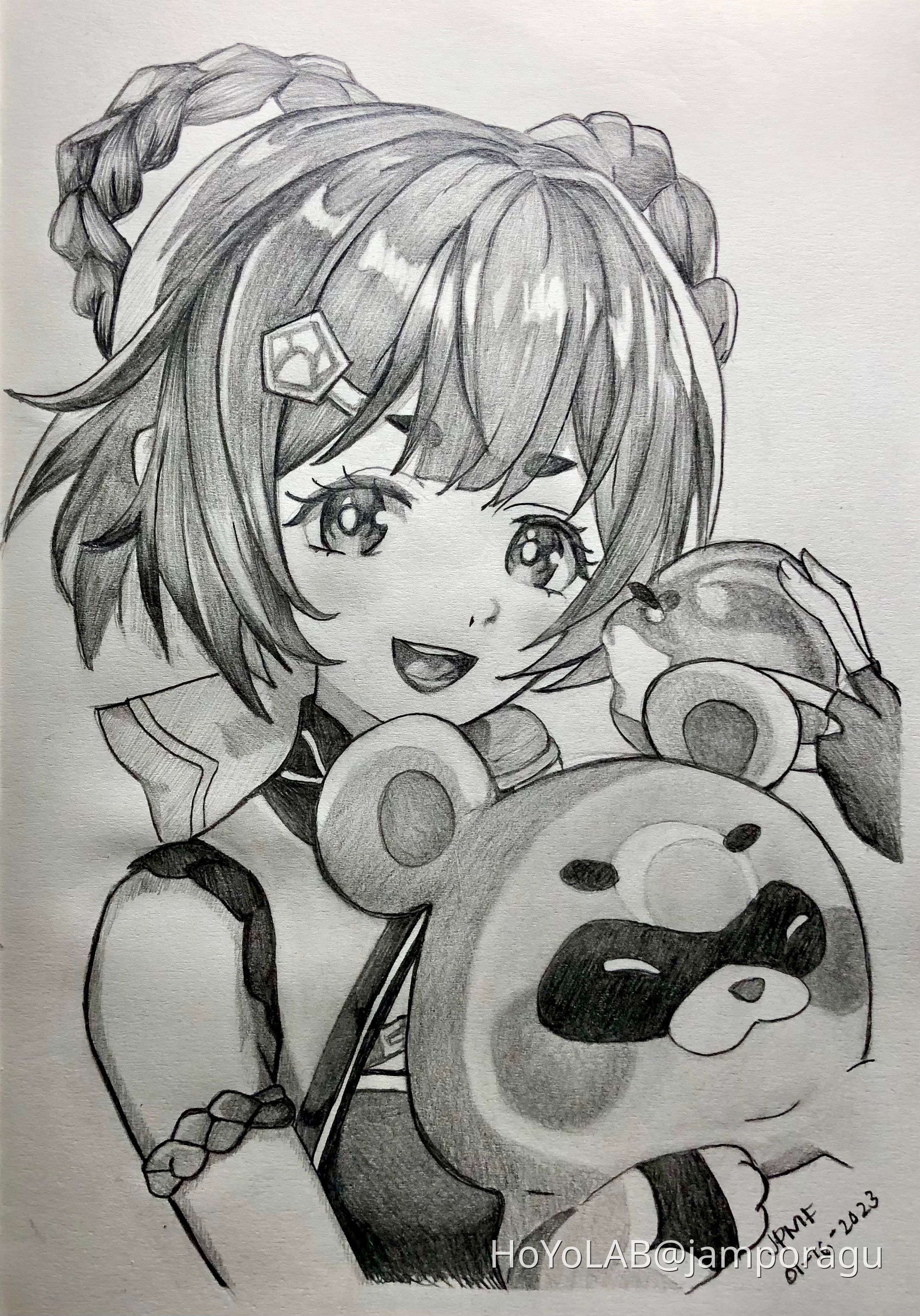 Xiangling drawing Genshin Impact | HoYoLAB