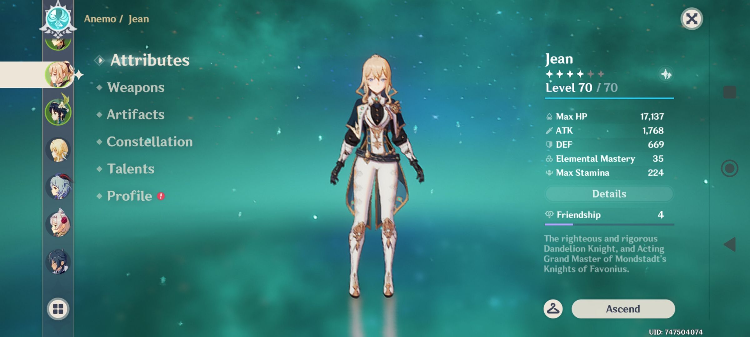 i made my Jean lvl 70 with talents 6-6-6 she is a beast as a healer and ...