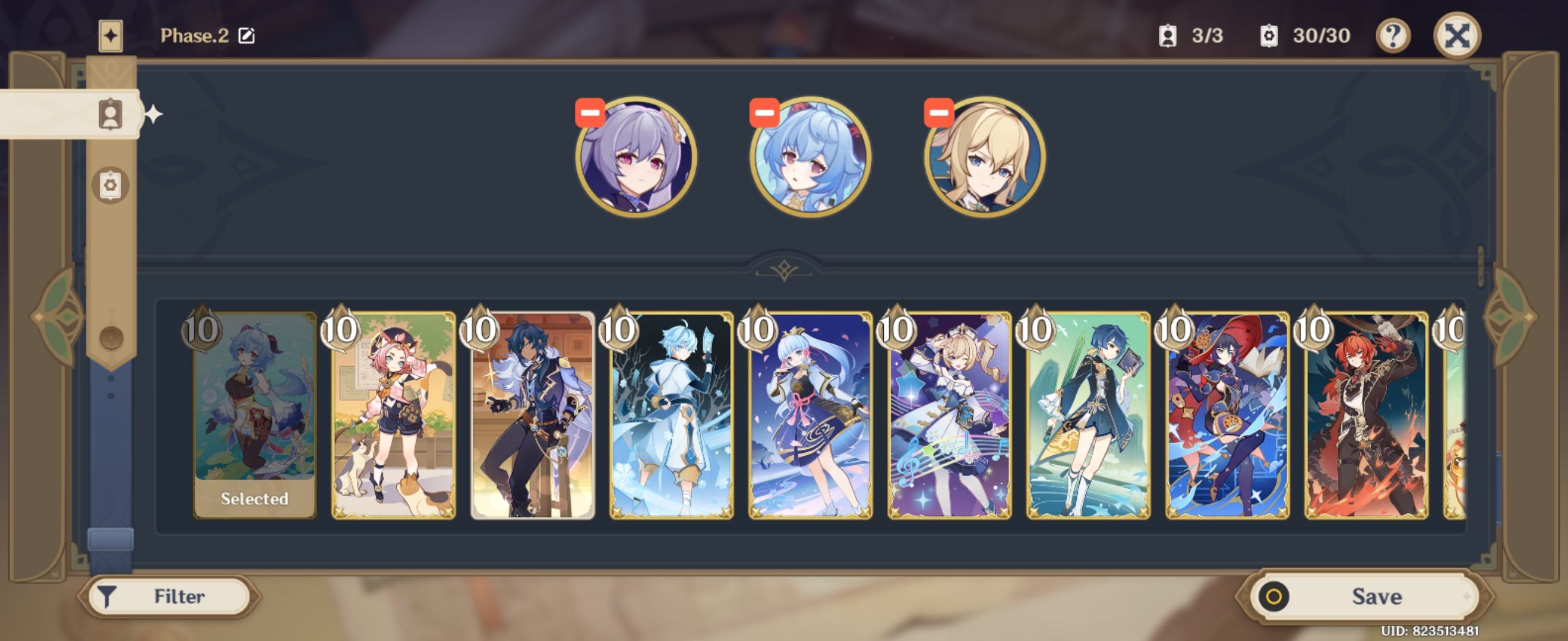 Recommended Genius Invokation TCG Character Cards + Character Card ...