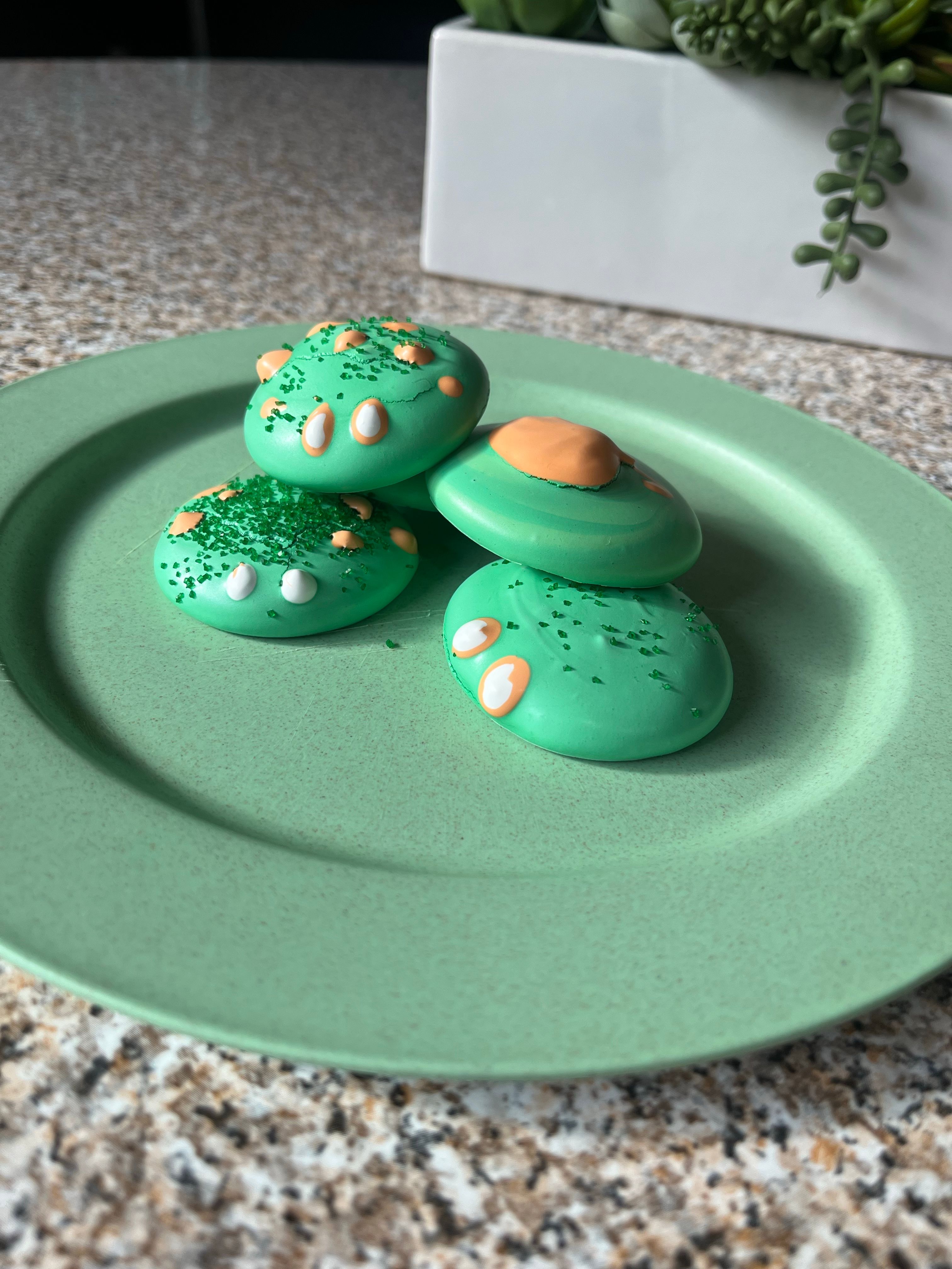 I decided to go above and beyond and make Dendro Slime cookies for ...
