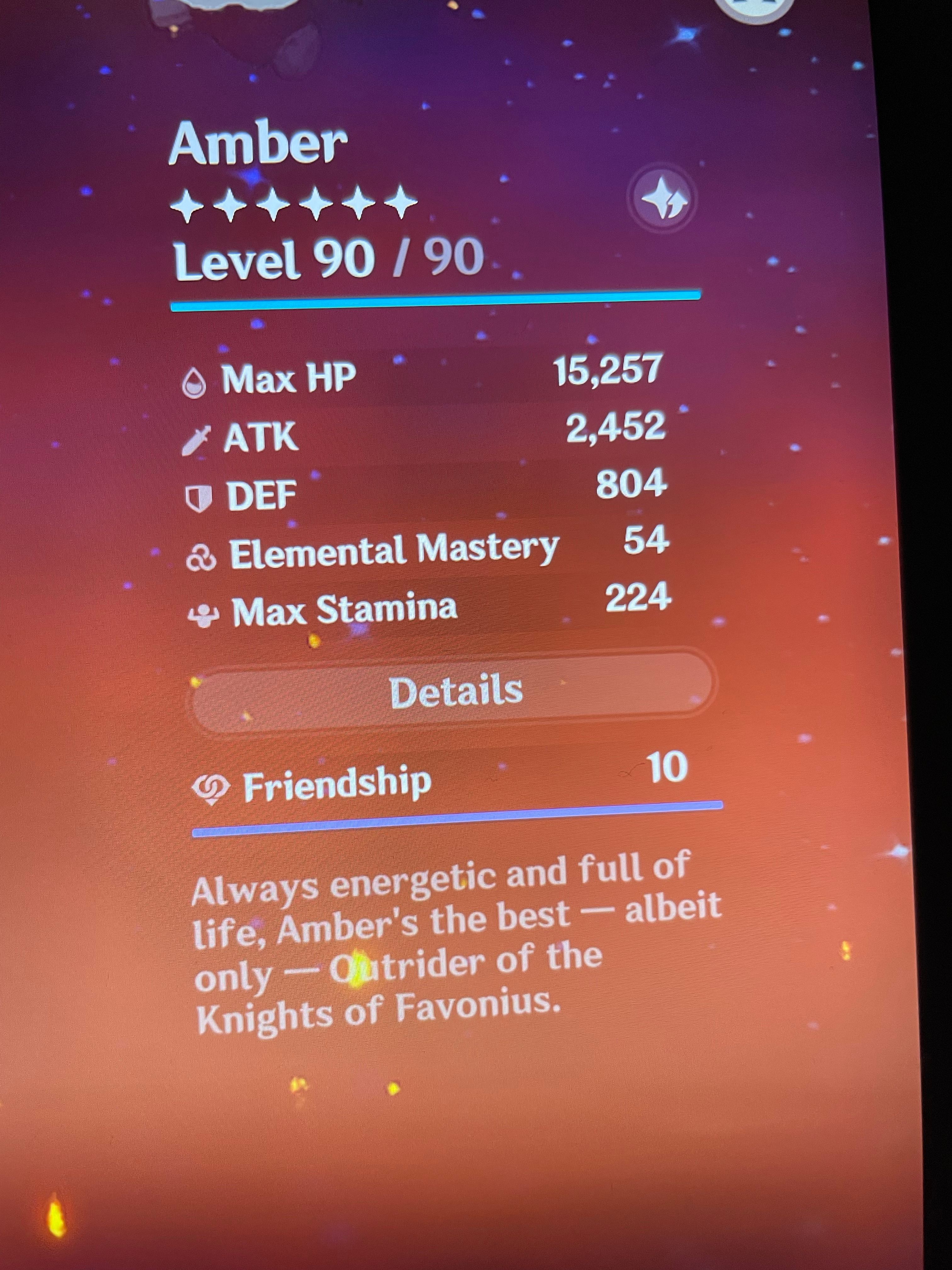 Current Amber build Genshin Impact | HoYoLAB