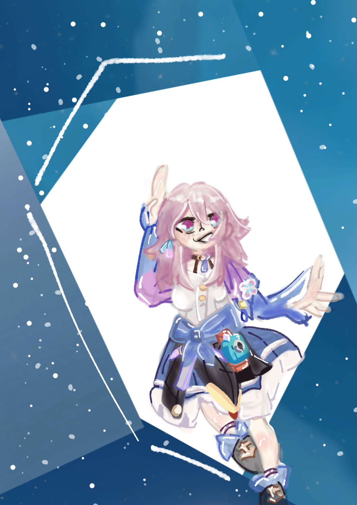 Day 7 of drawing honkai star rail untill we get a release date Honkai ...