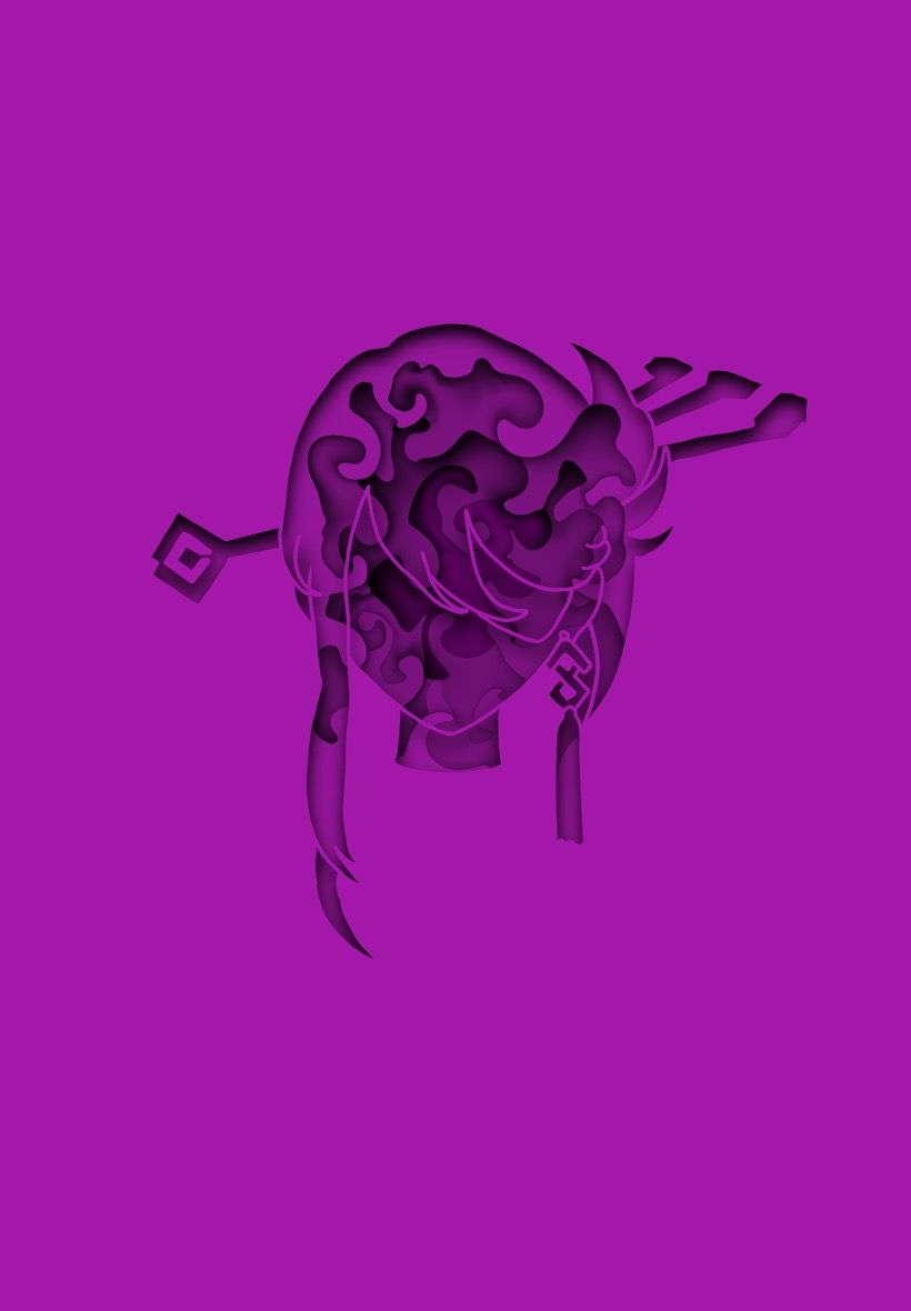 Baedou silhouette art Genshin Impact | HoYoLAB